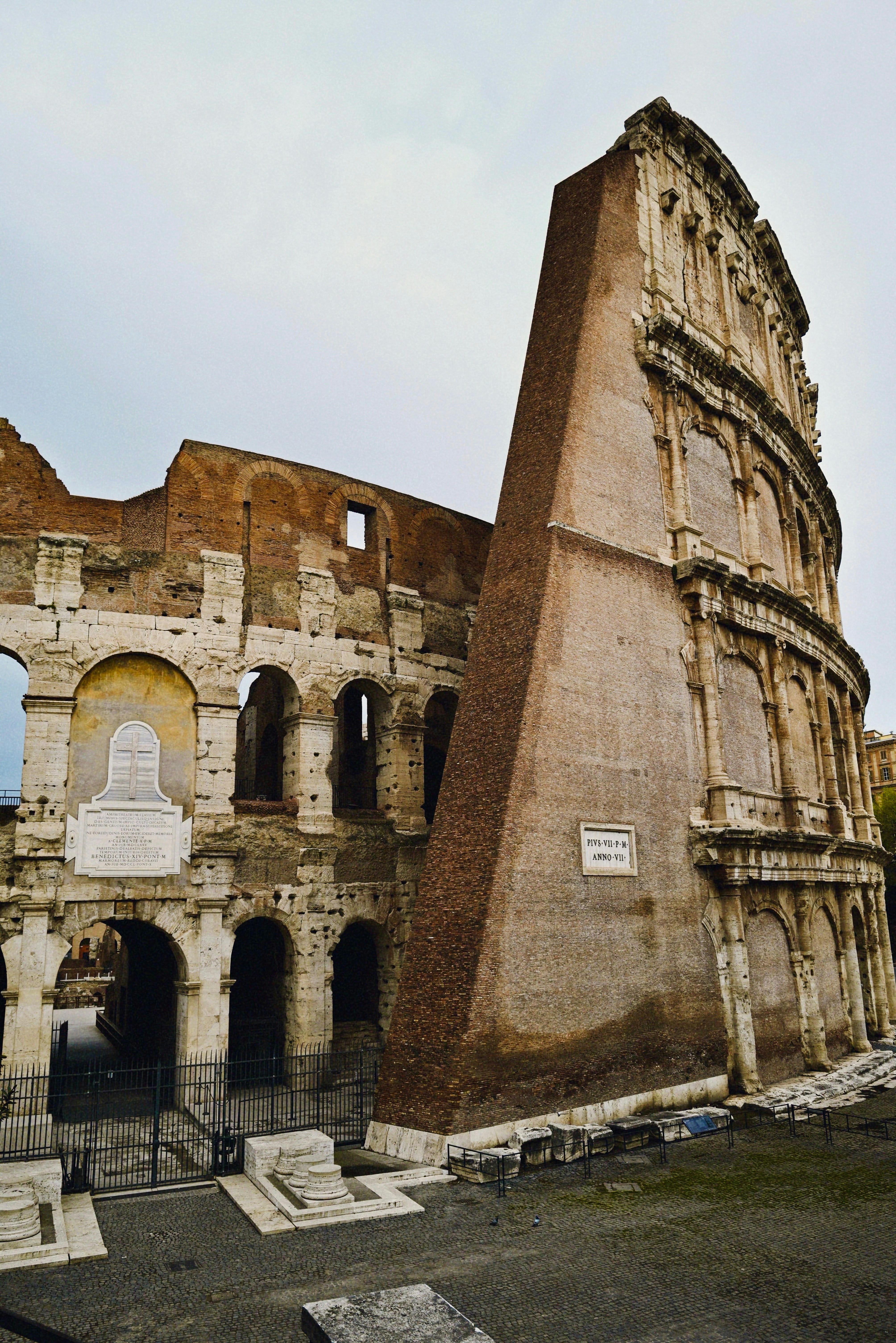 Leaned Facade, Ancient Echoes: Arches of a Roman Ruin