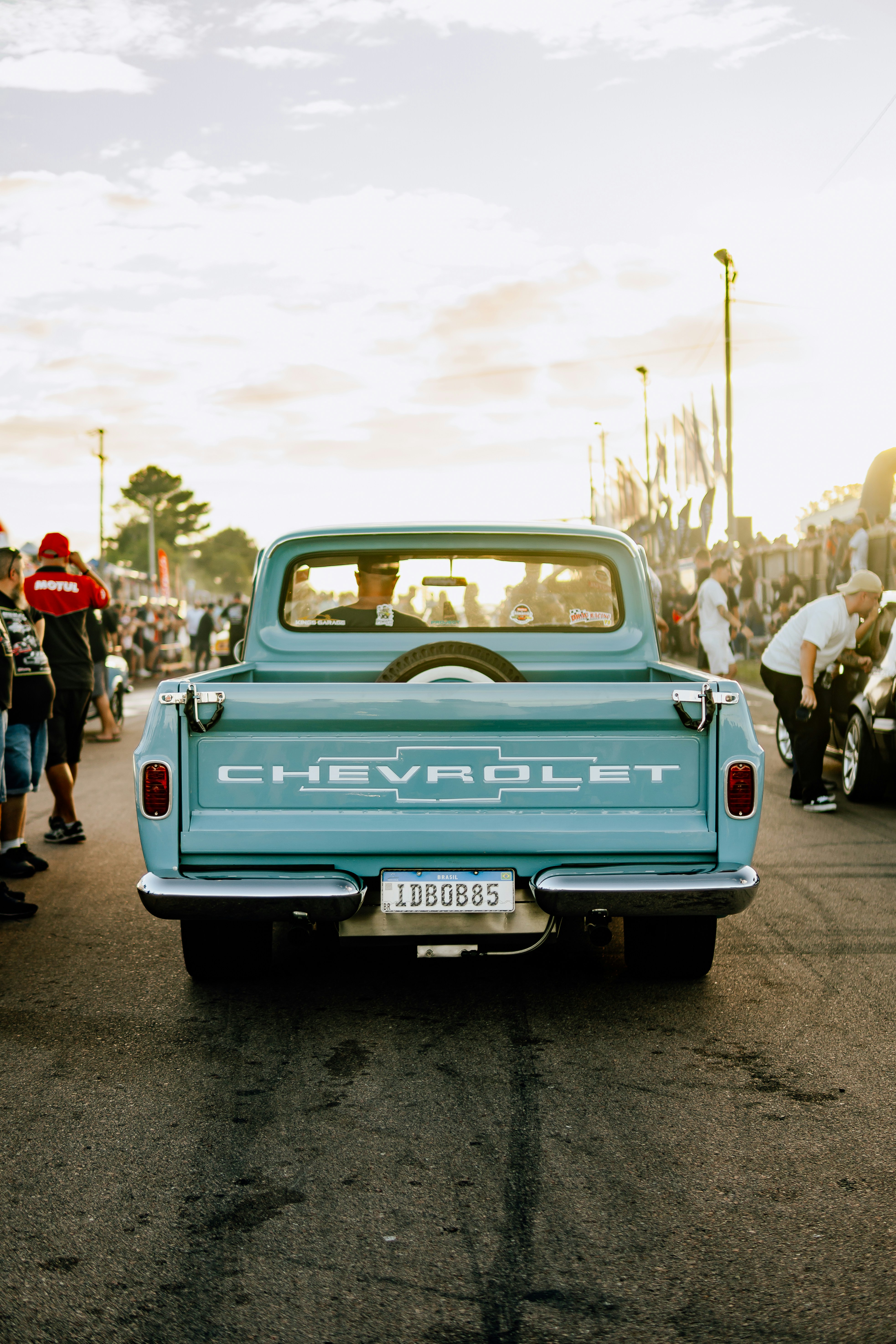A classic chevrolet pickup truck is pictured.