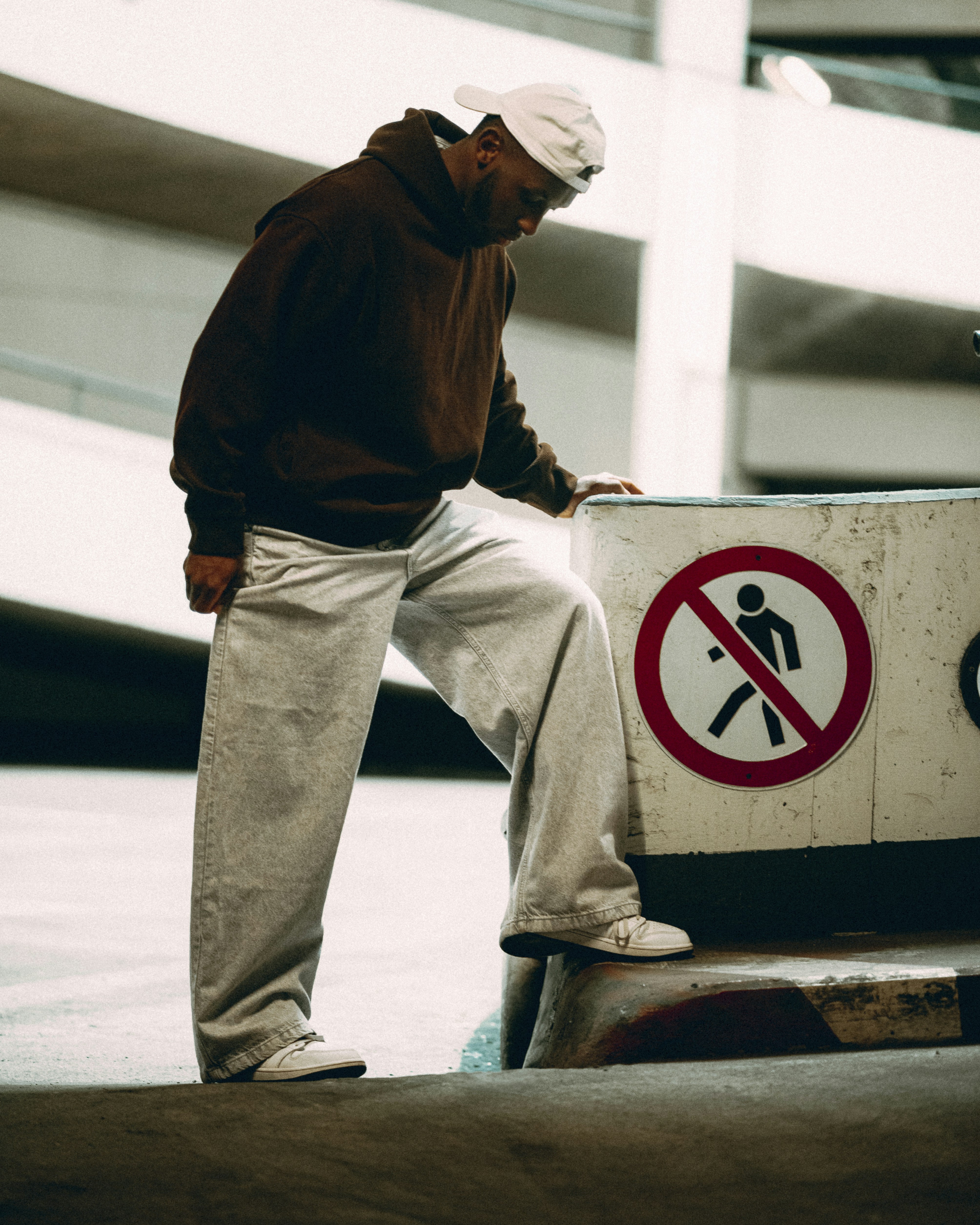 Edge Step: A Quiet Pause by the No-Pedestrian Sign