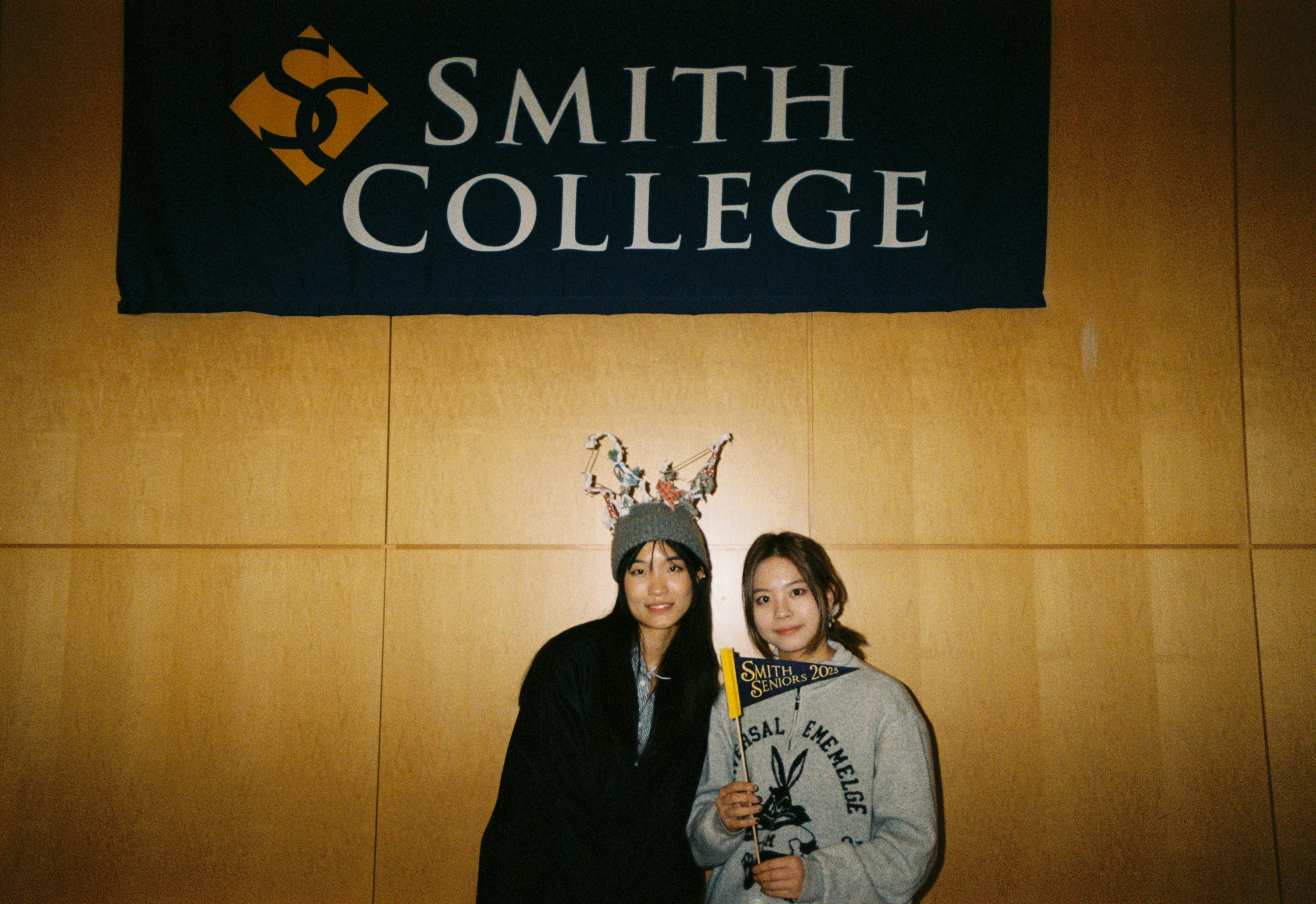 Two smiling students pose at smith college. photo – Free Woman Image on ...