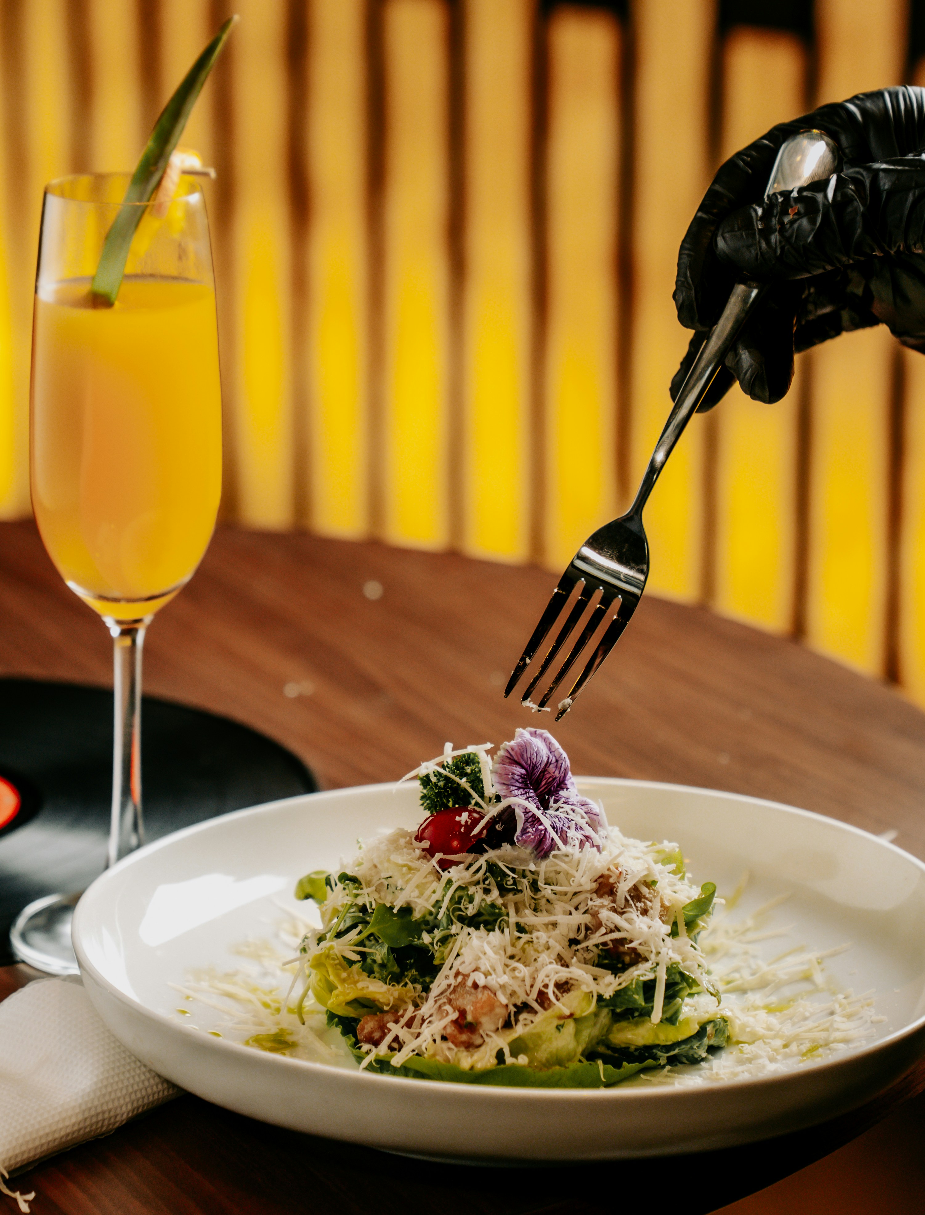 Savory Summit: A Glance at Greens Under Golden Light