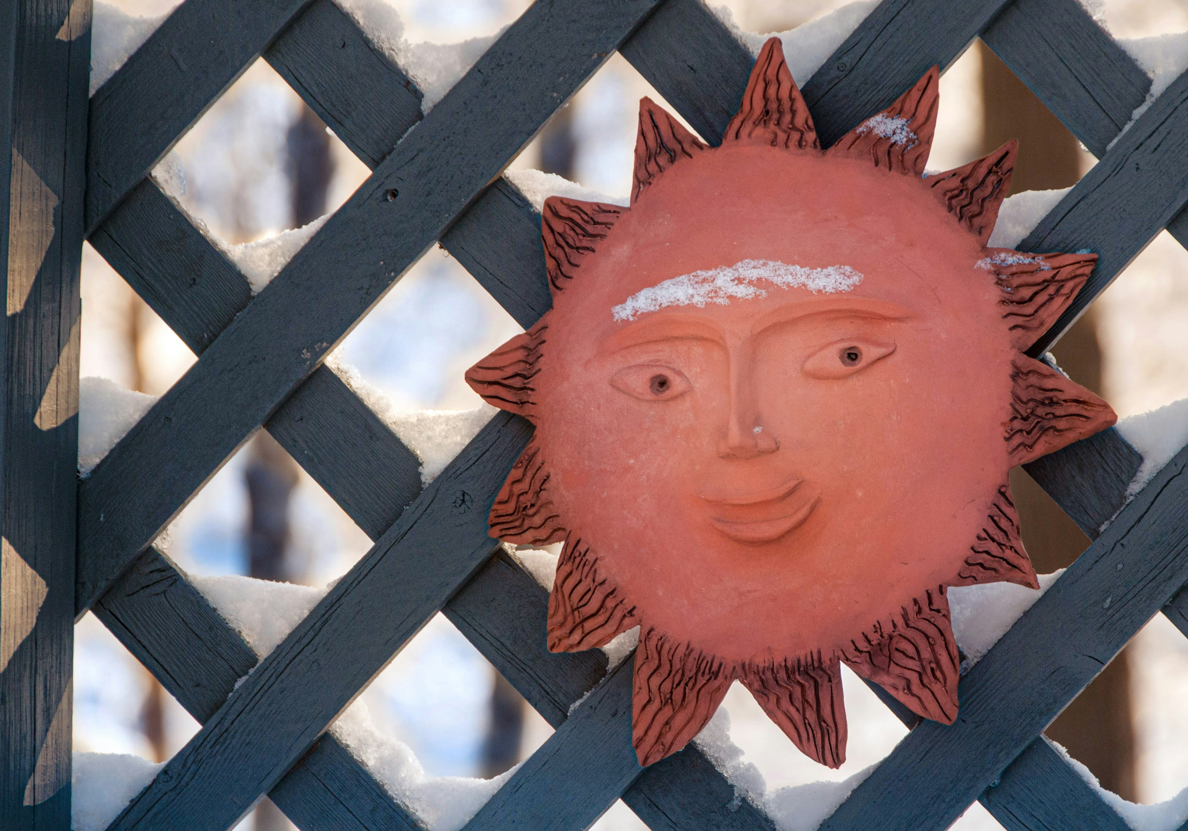 Whimsical Sun: A Winter's Embrace