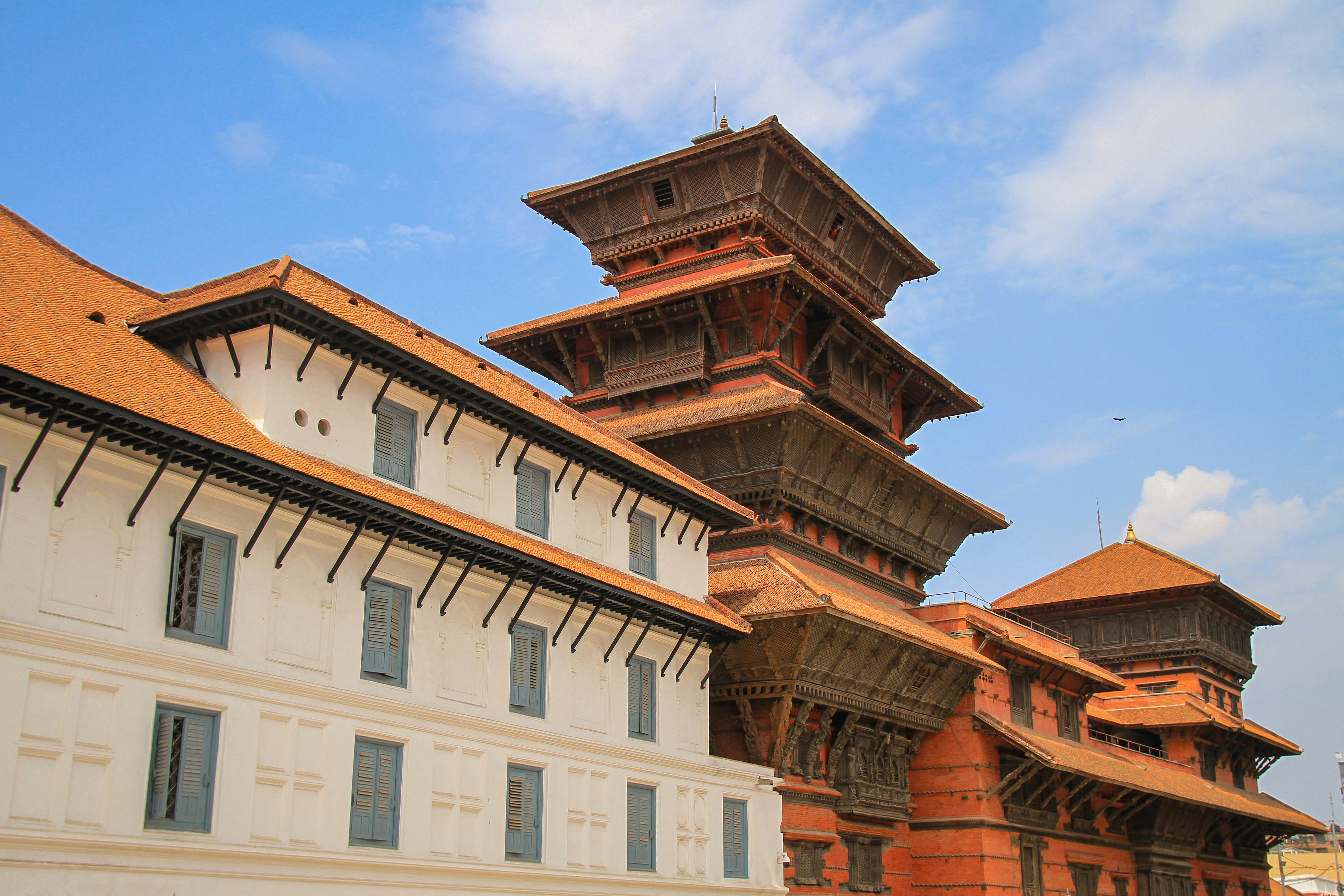 A beautiful nepali temple stands tall in the sun. photo – Free Nepal ...