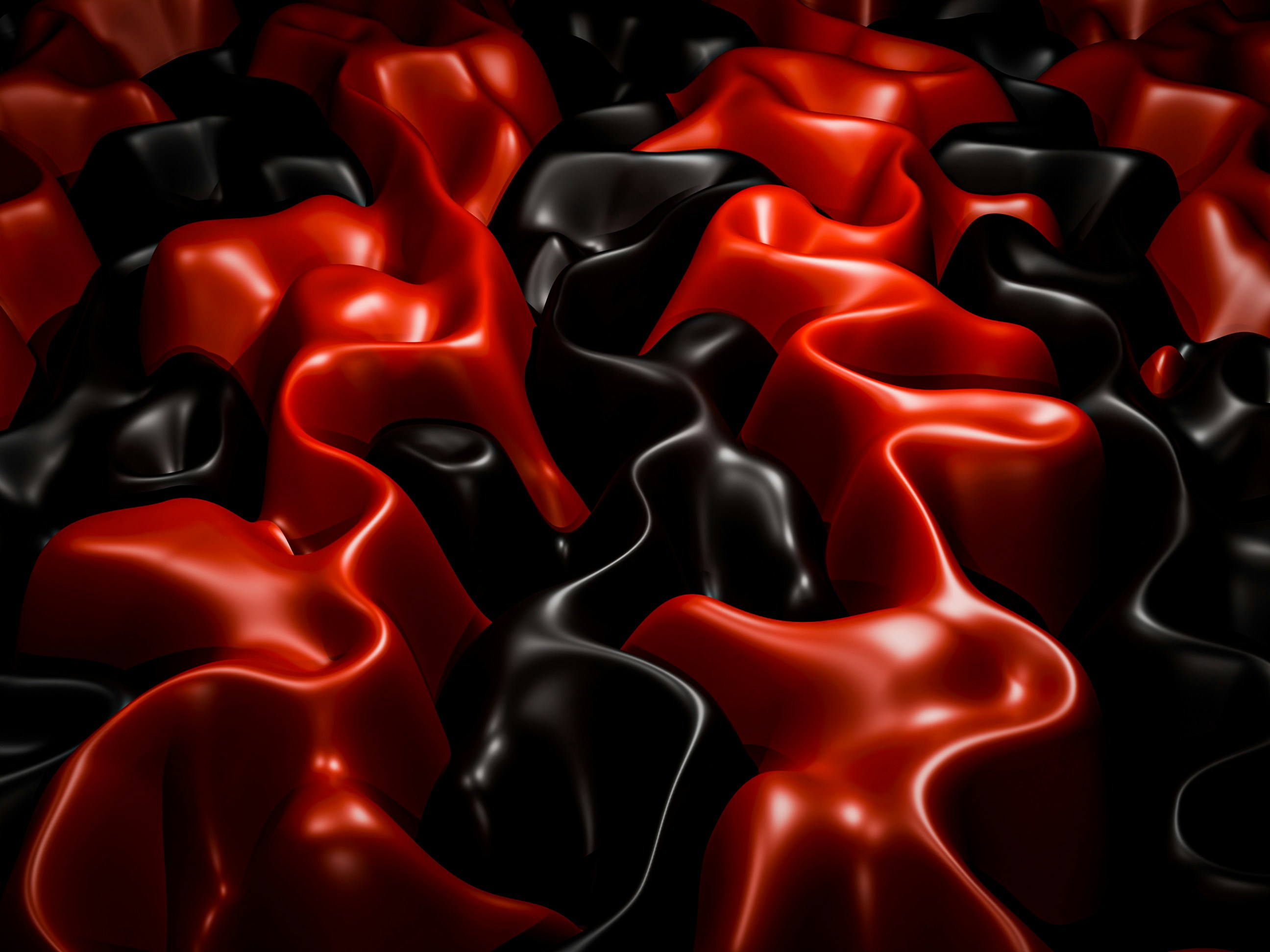 Red and black abstract fluid swirls. photo – Free Abstract Image on ...