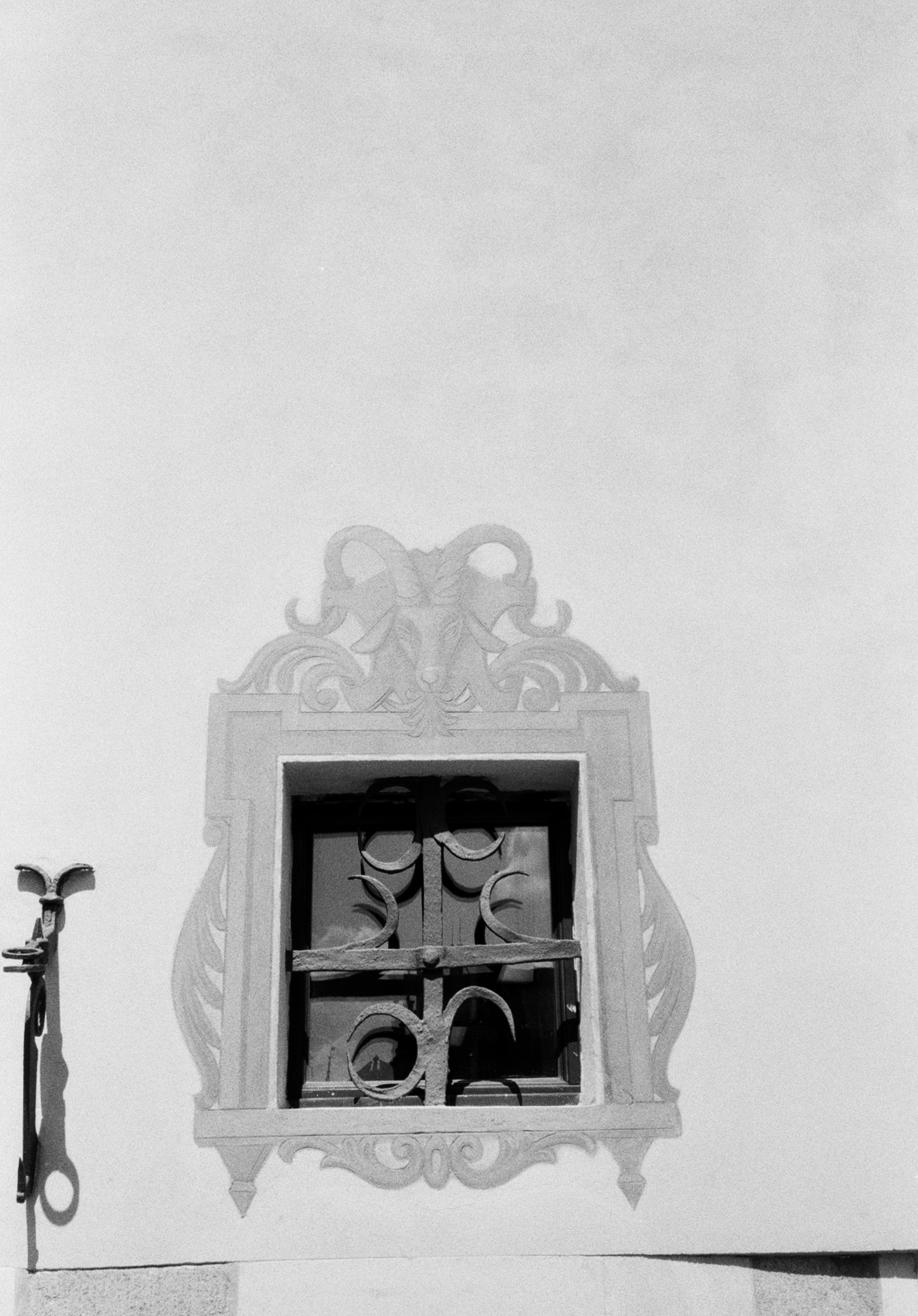 A decorated niche with dark objects inside. photo – Free Wall Image on ...