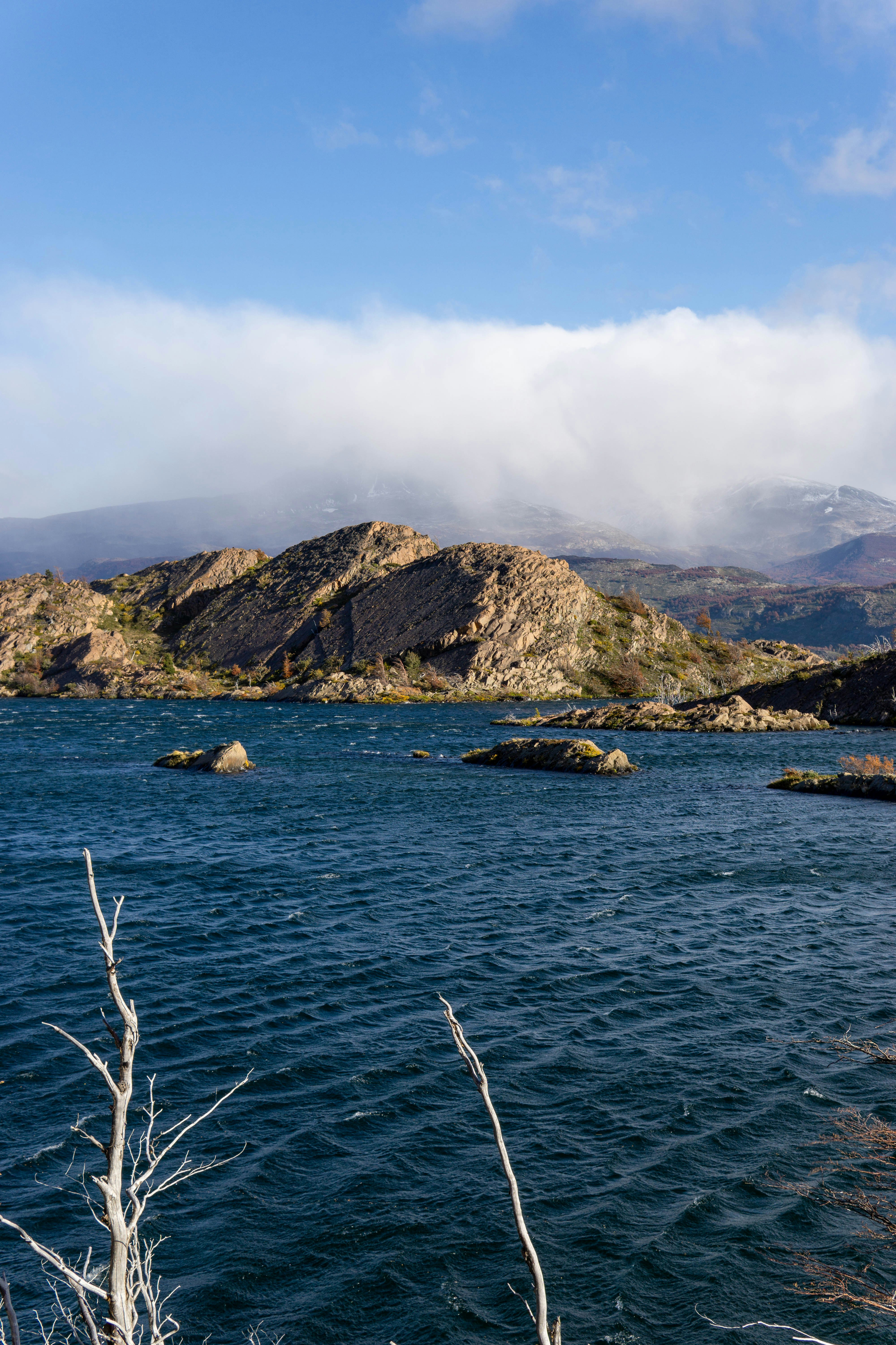 Rugged coastline under a wide Atlantic sky