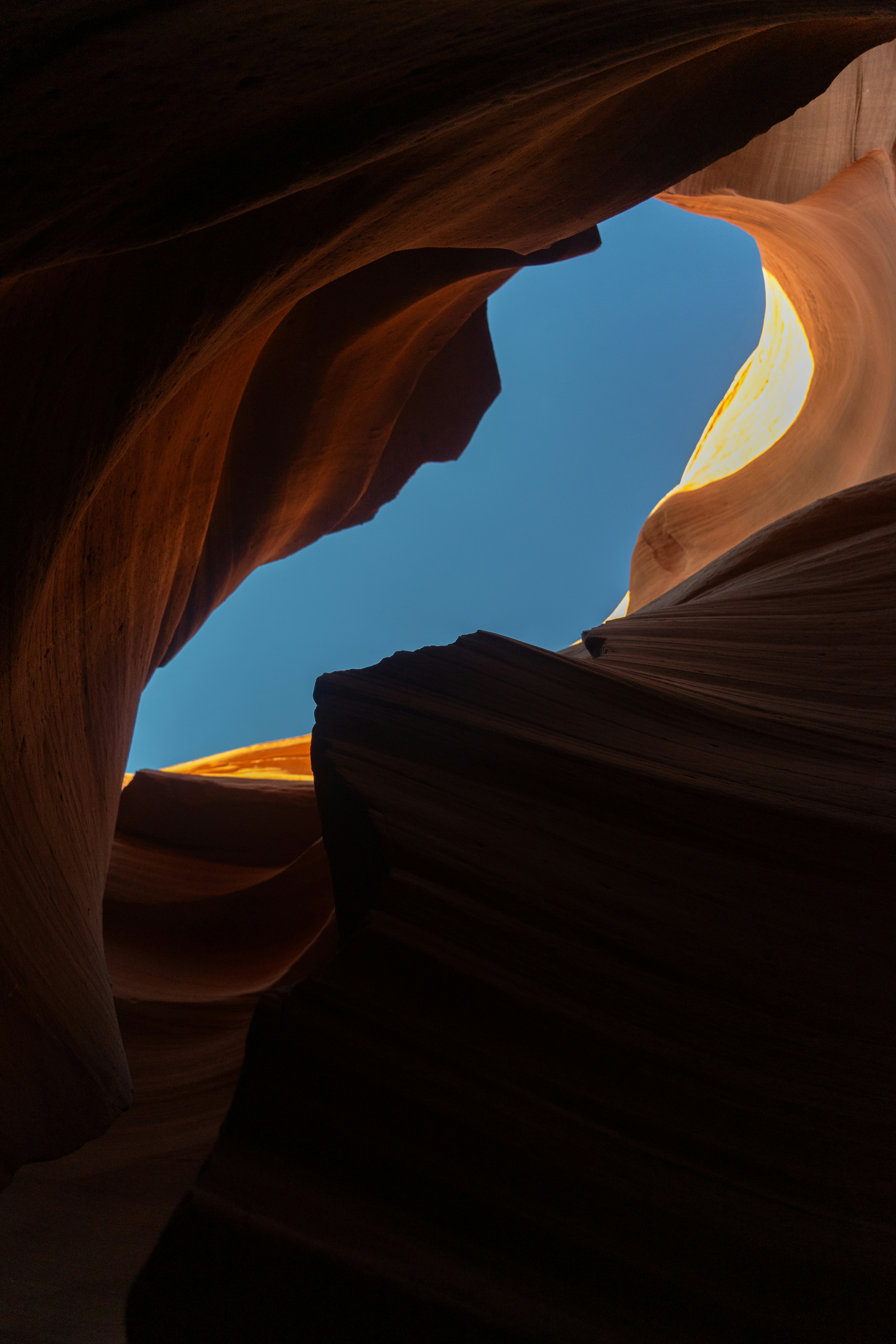Azure Sky Framed by Copper Slot Canyon