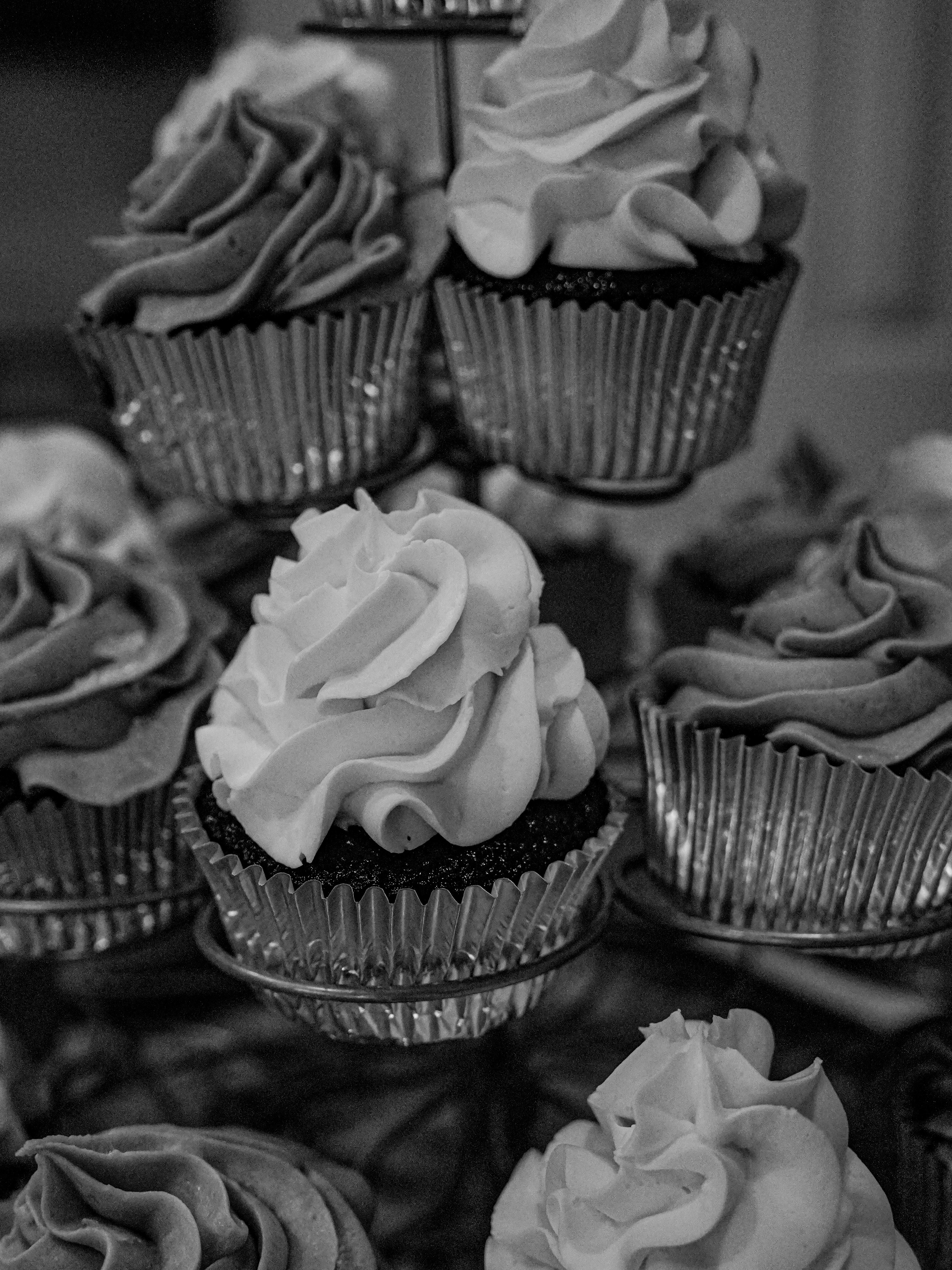 Whimsical Confections: A Monochrome Delight