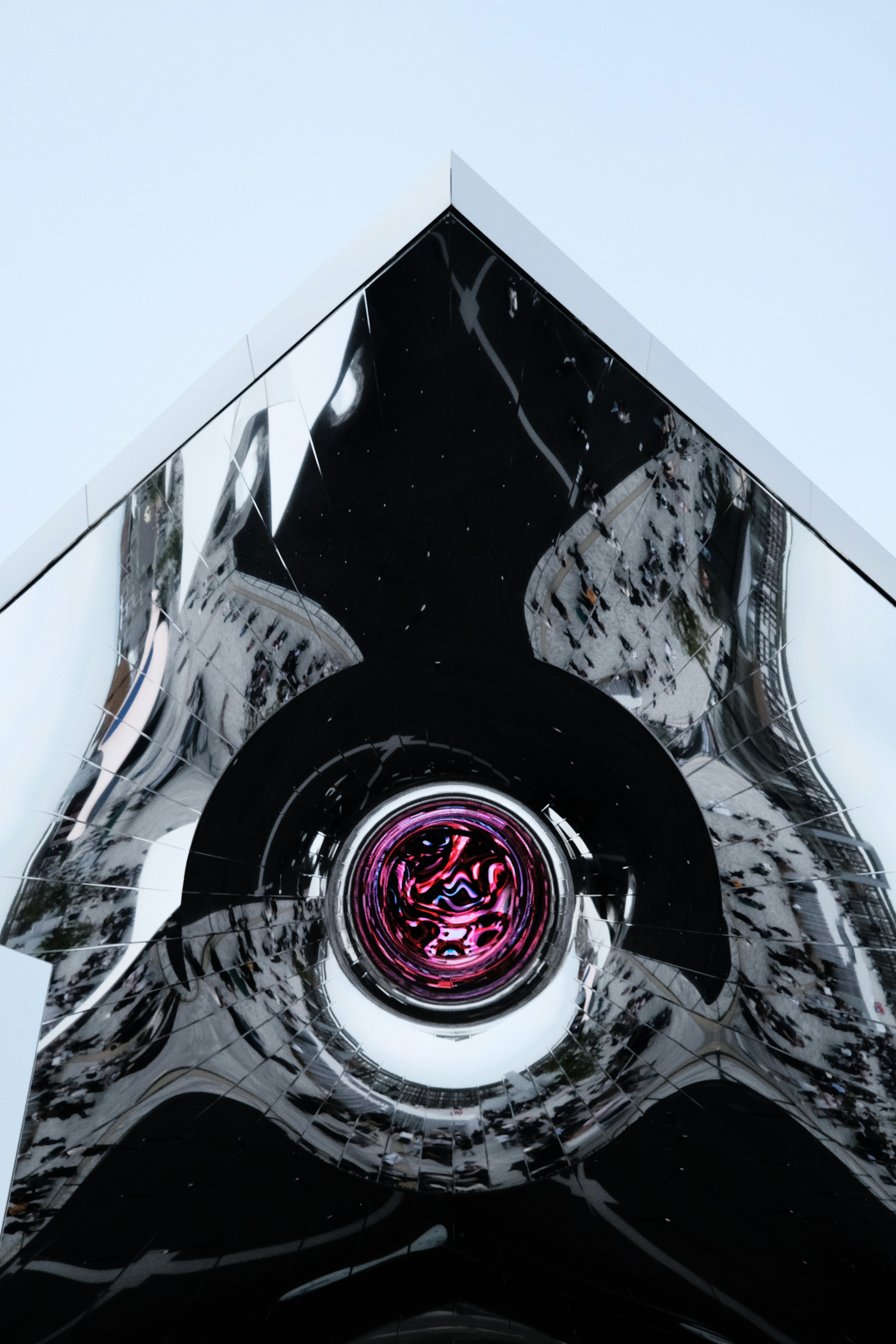 Reflective structure with a large, central portal. photo – Free ...