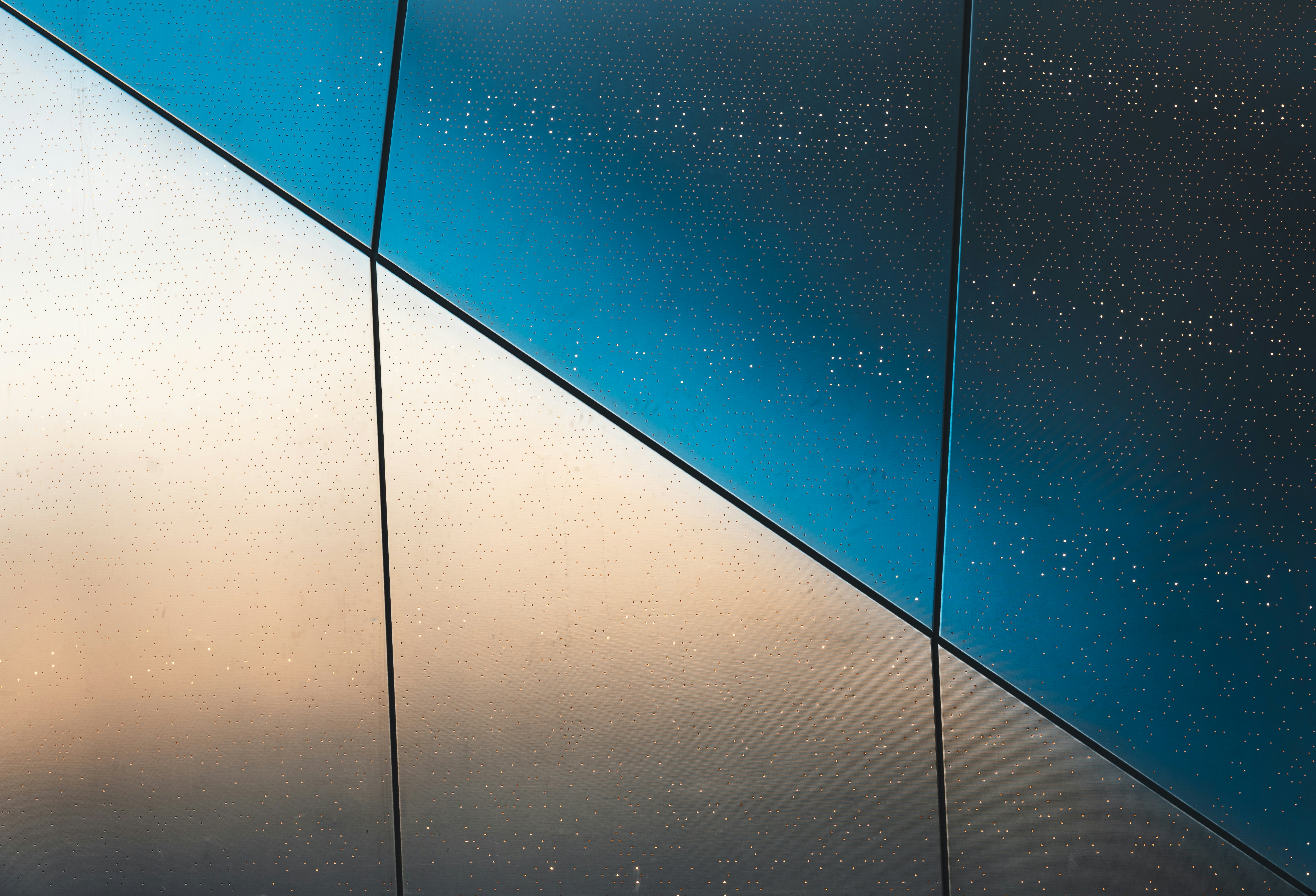 Diagonal metal panels with braille text are shown. photo – Free Car ...