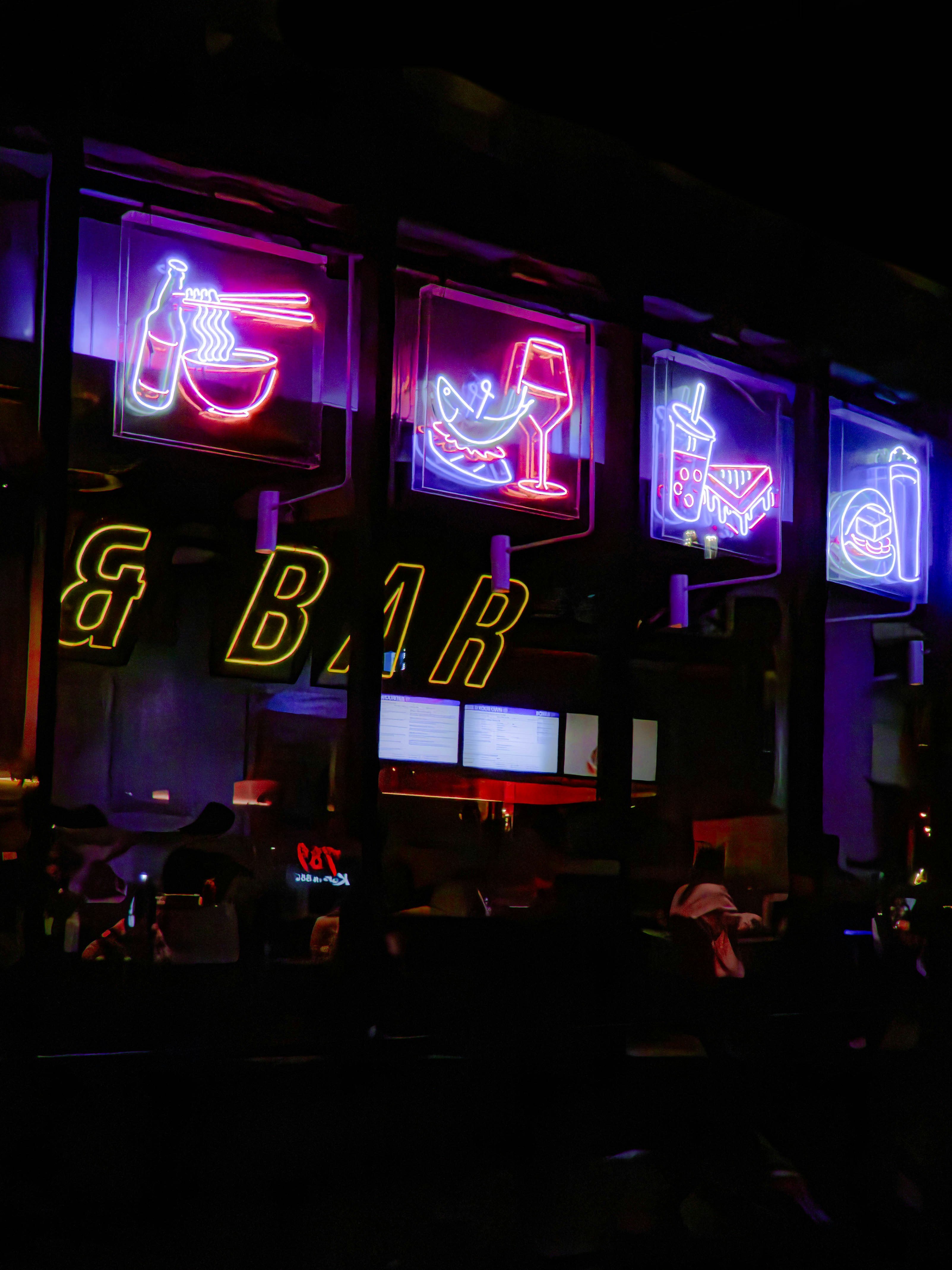 Neon Culinary Delight