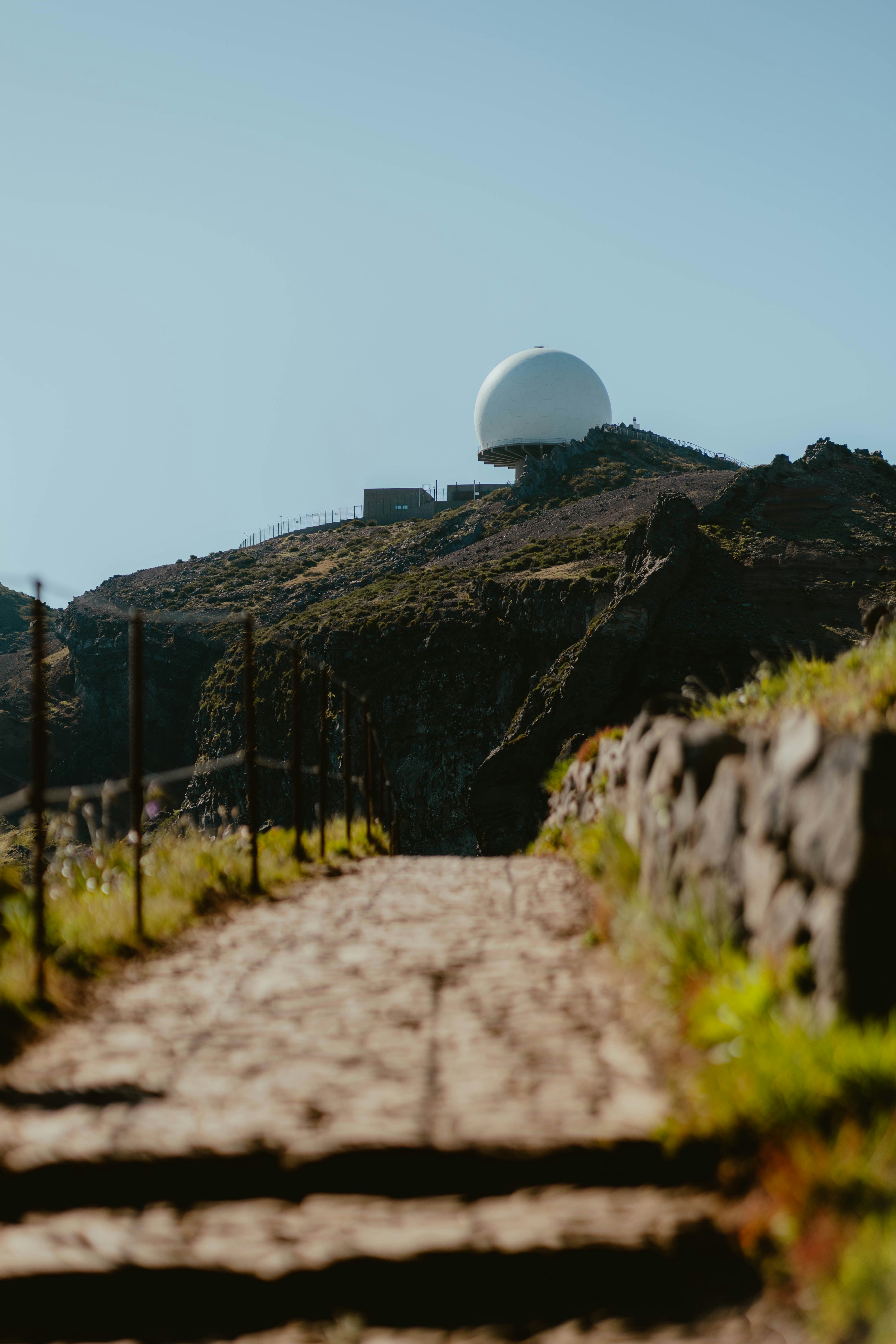 The White Dome on the Ridge: Coastal Observatory at the End of a Stone Path