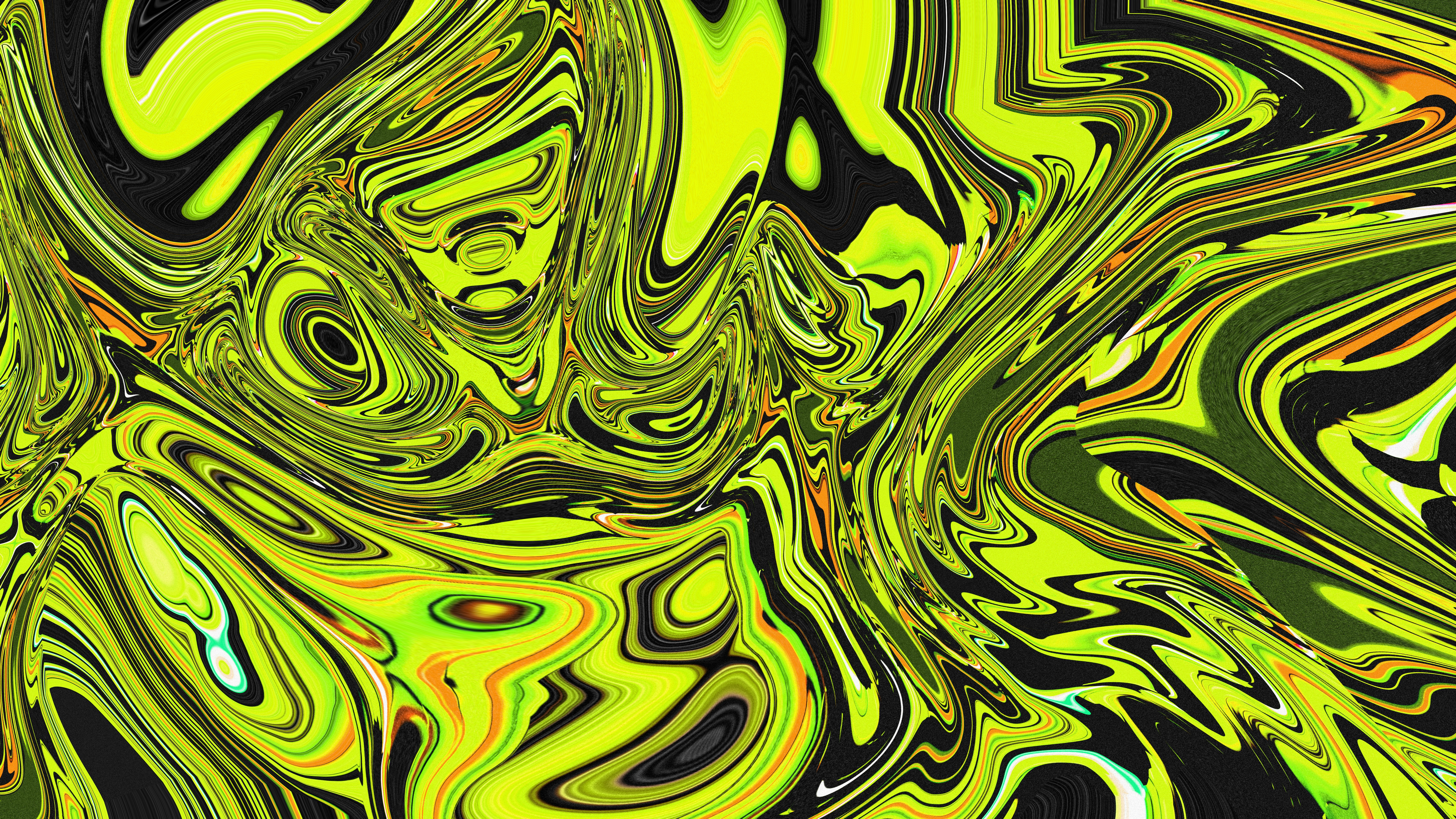 Swirling, abstract, and colorful liquid forms. photo – Free Abstract ...