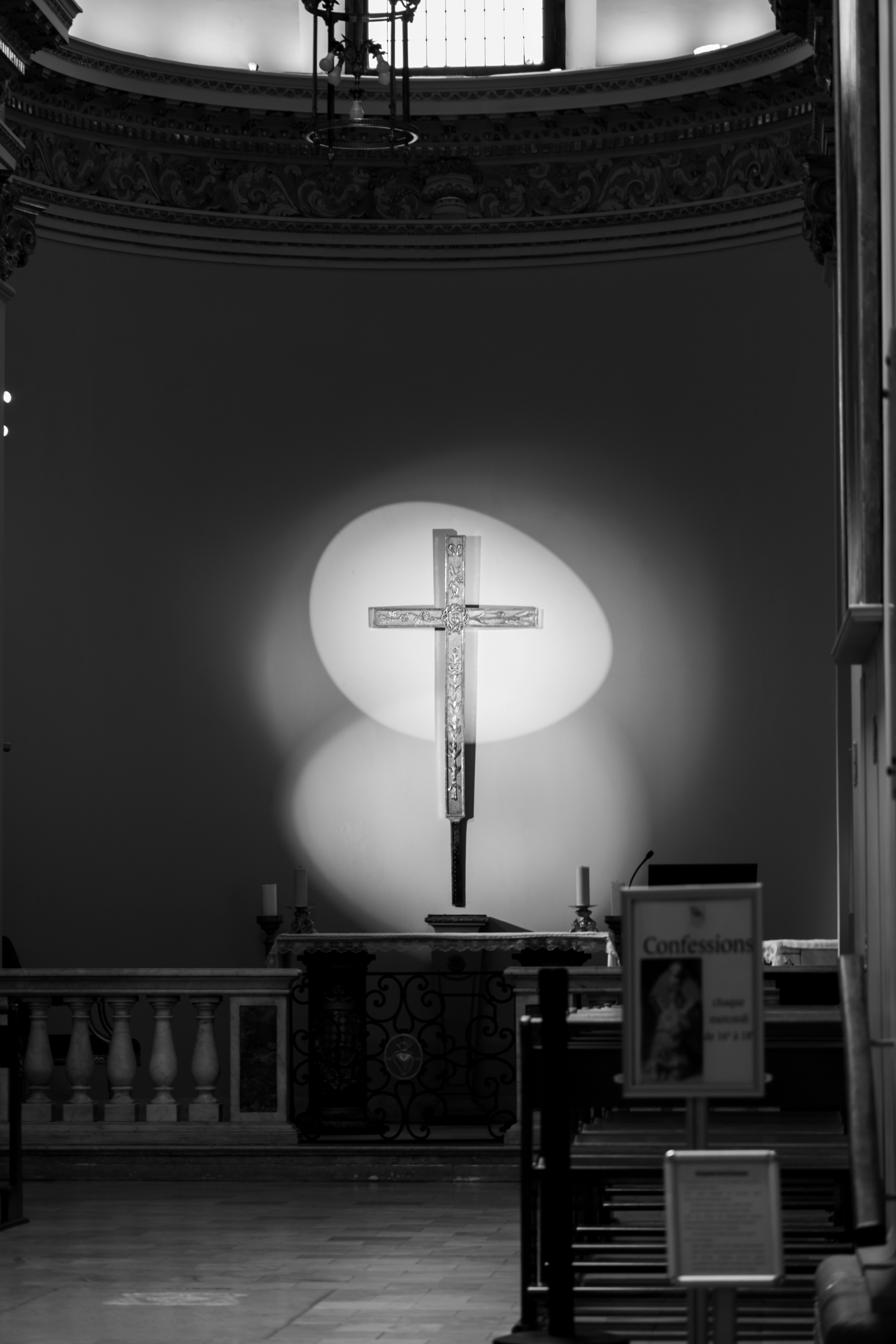 Illuminated Reverence: The Cross in Shadow