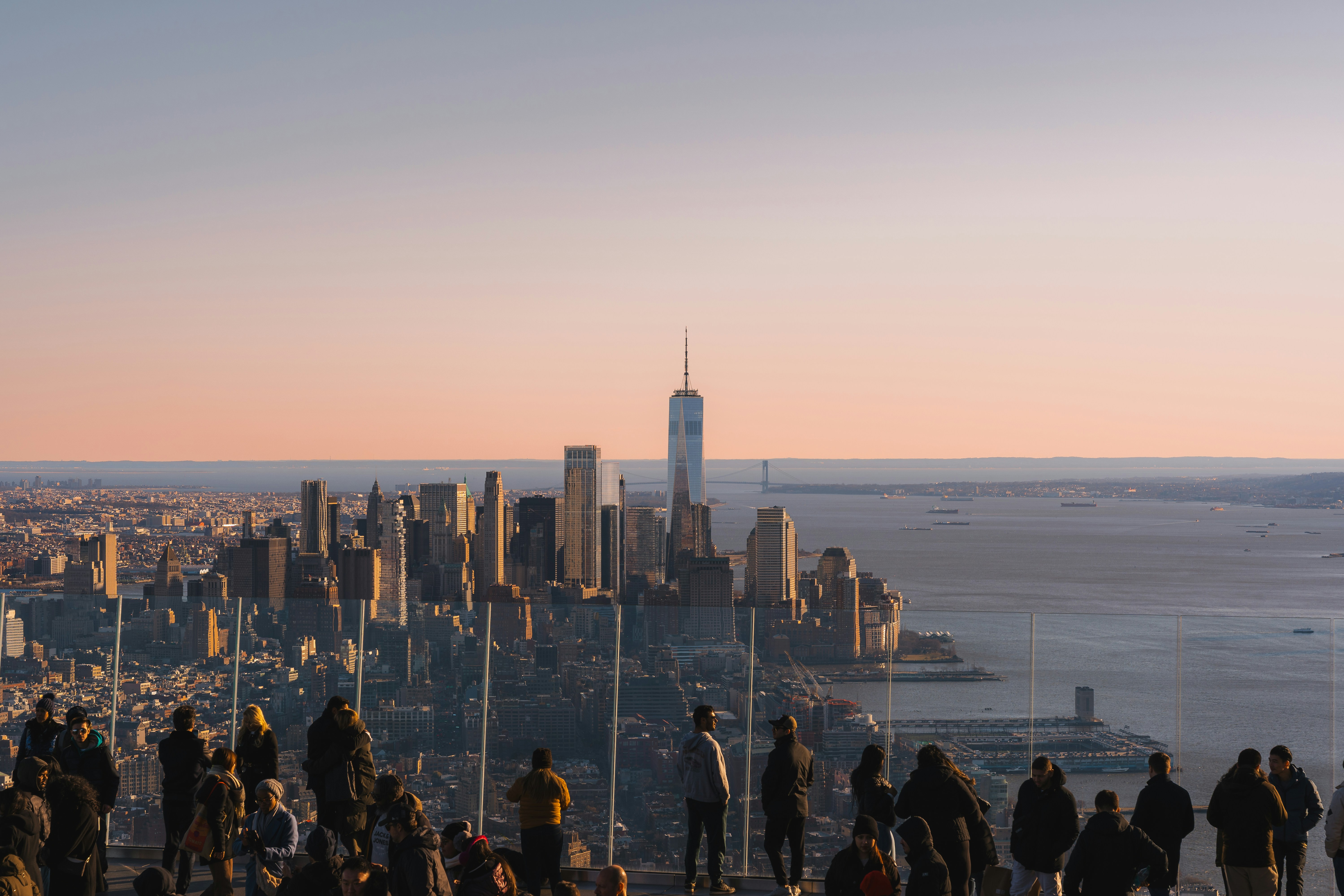 People enjoy a panoramic view of new york city. photo – Free City Image ...