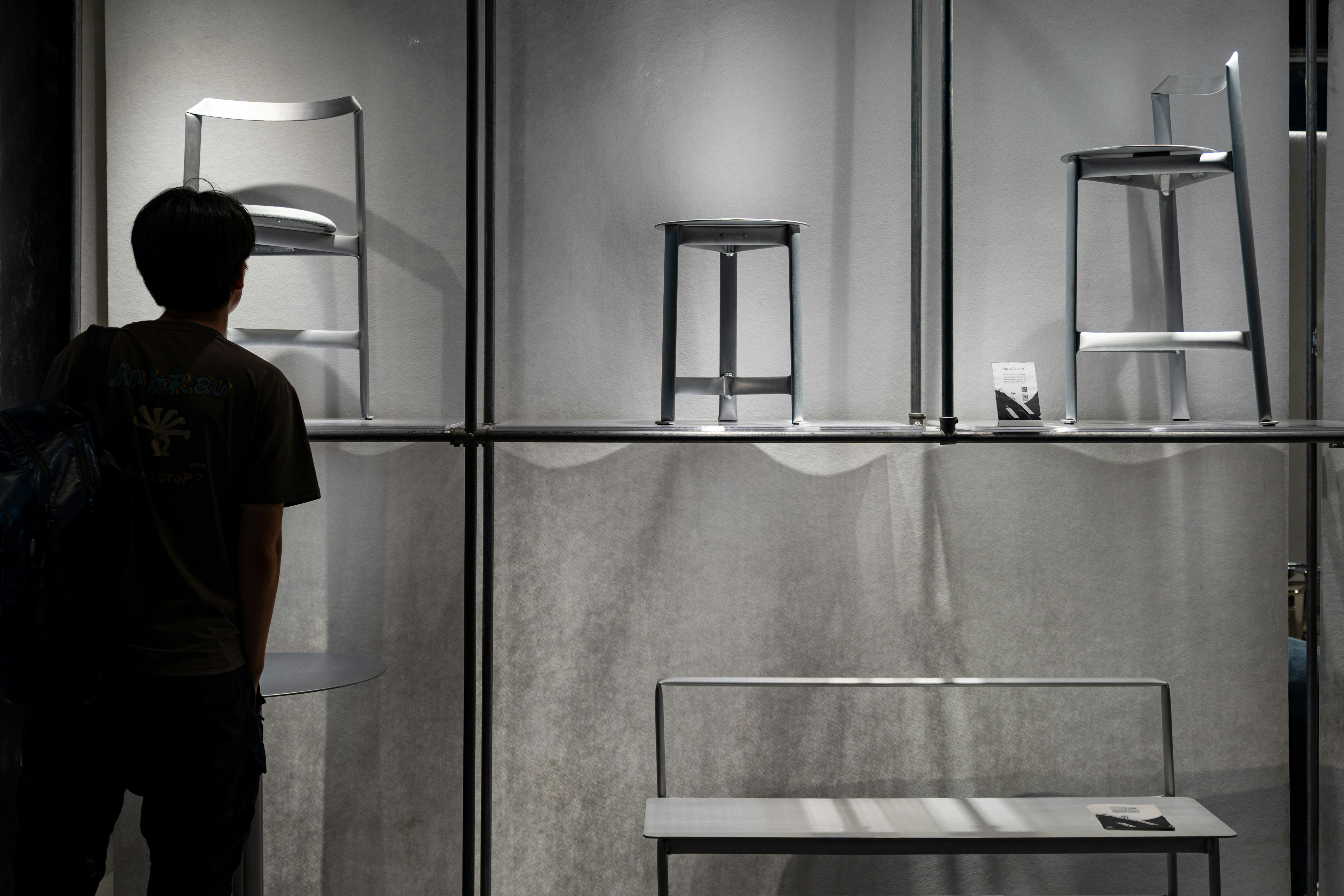 Solitary Stool Symposium: Monochrome Gallery Moment