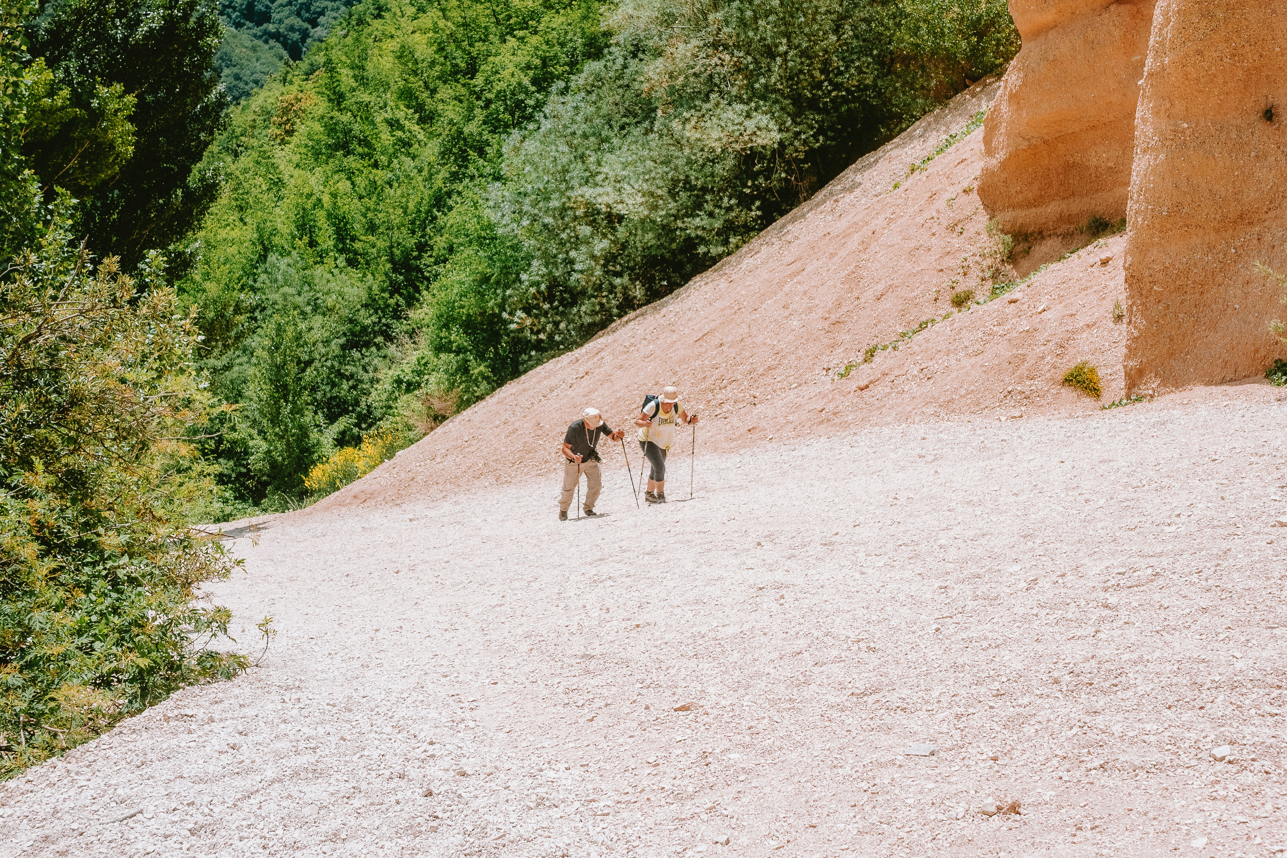 People hike on a sandy trail in nature. photo – Free Hiking Image on ...