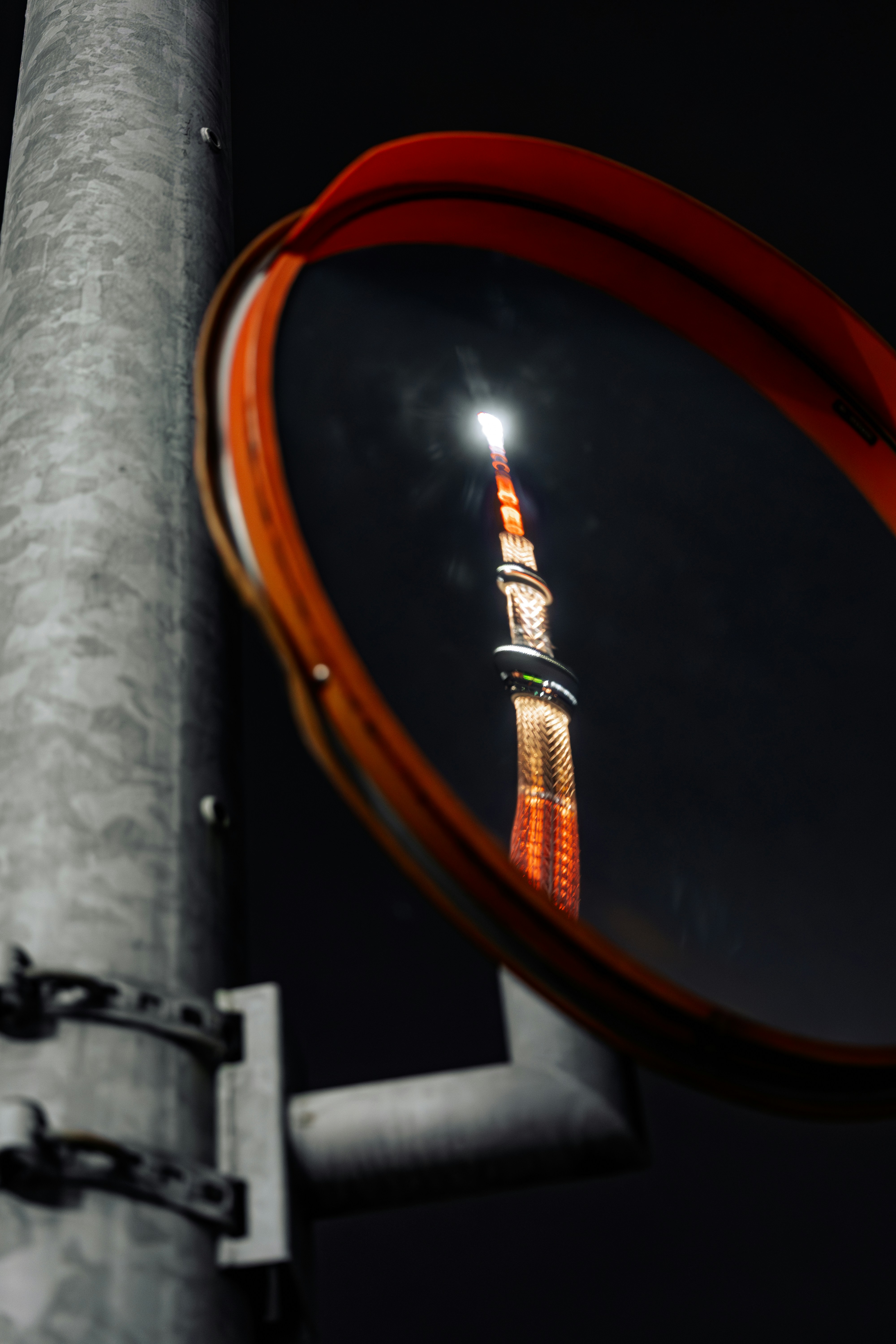 Tokyo tower reflects in a convex mirror. photo – Free Japan Image on ...