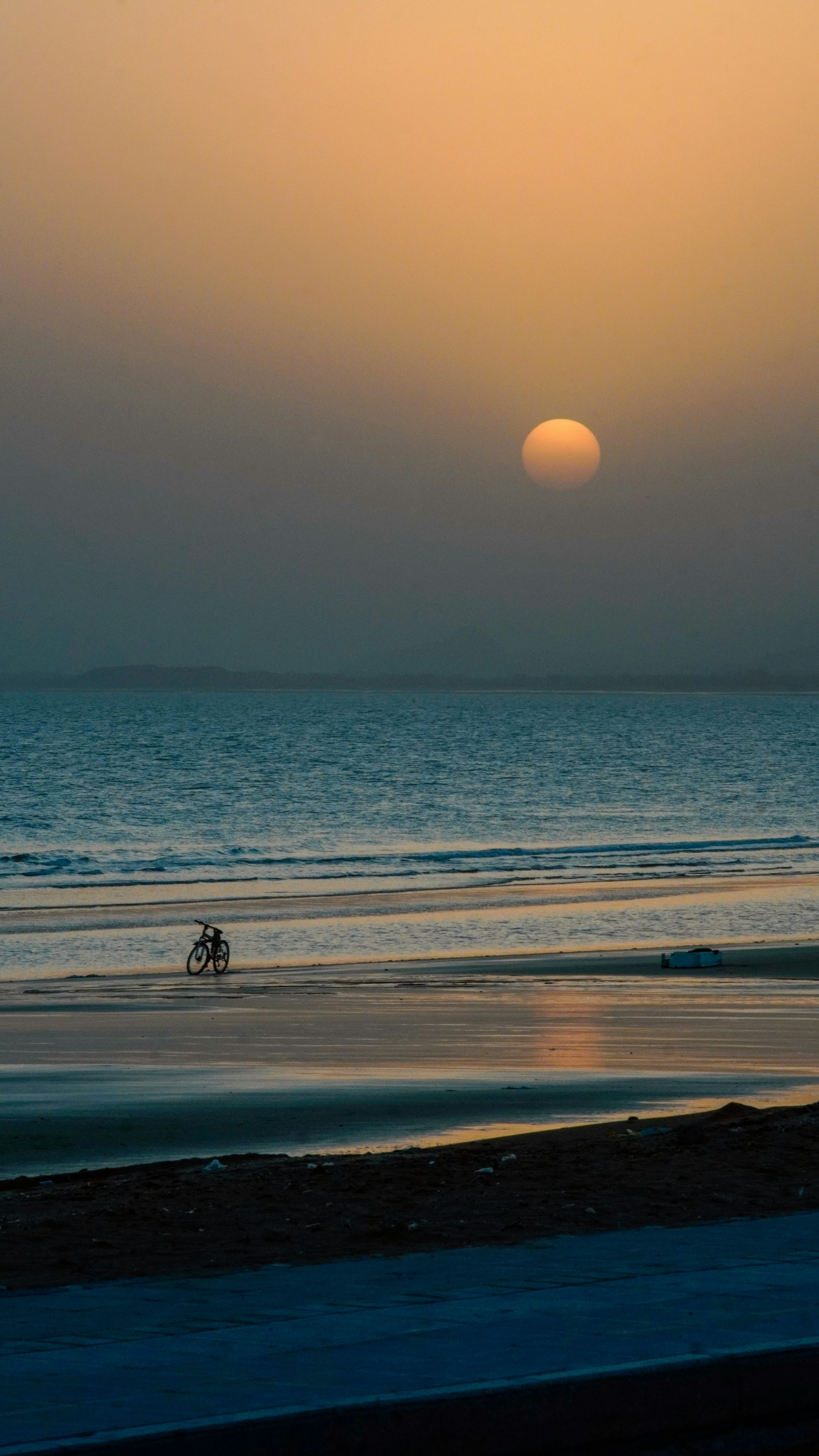Evening Pedal: A Solitary Journey by the Shore
