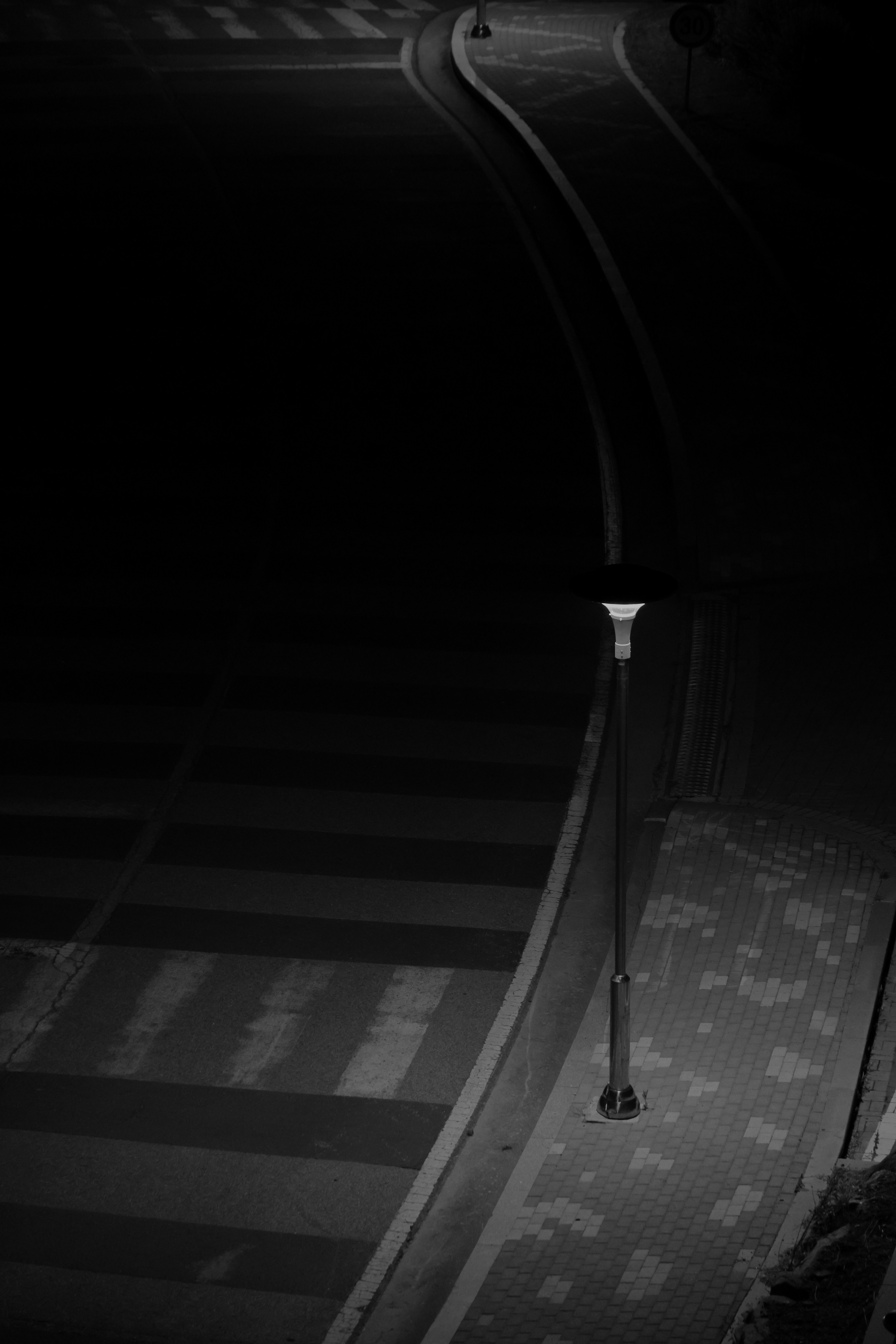Lonely Glow on a Silent Street