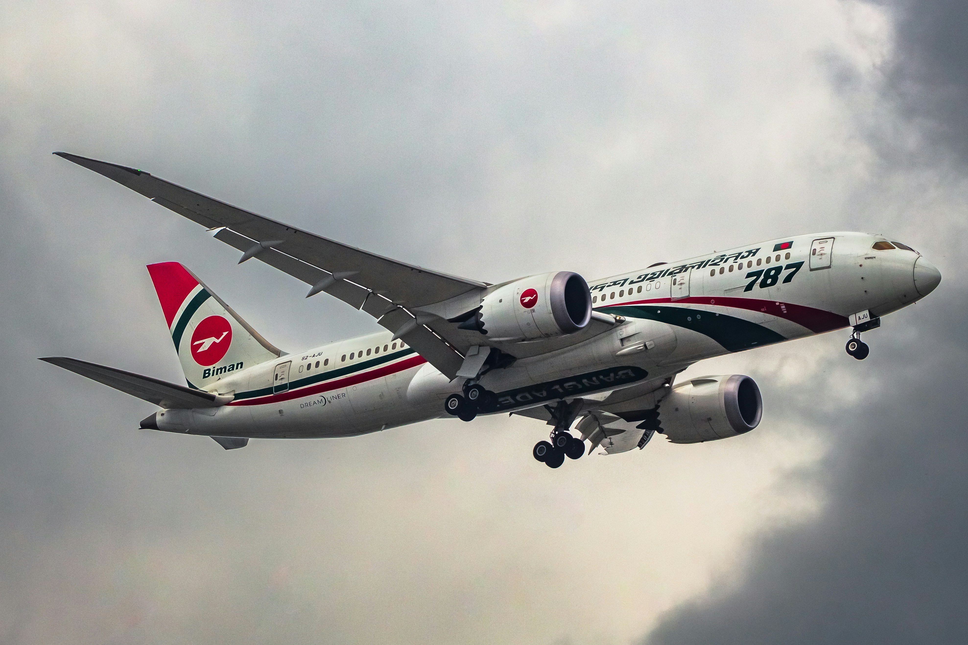 A boeing 787 dreamliner is in mid-flight. photo – Free Plane Image on ...