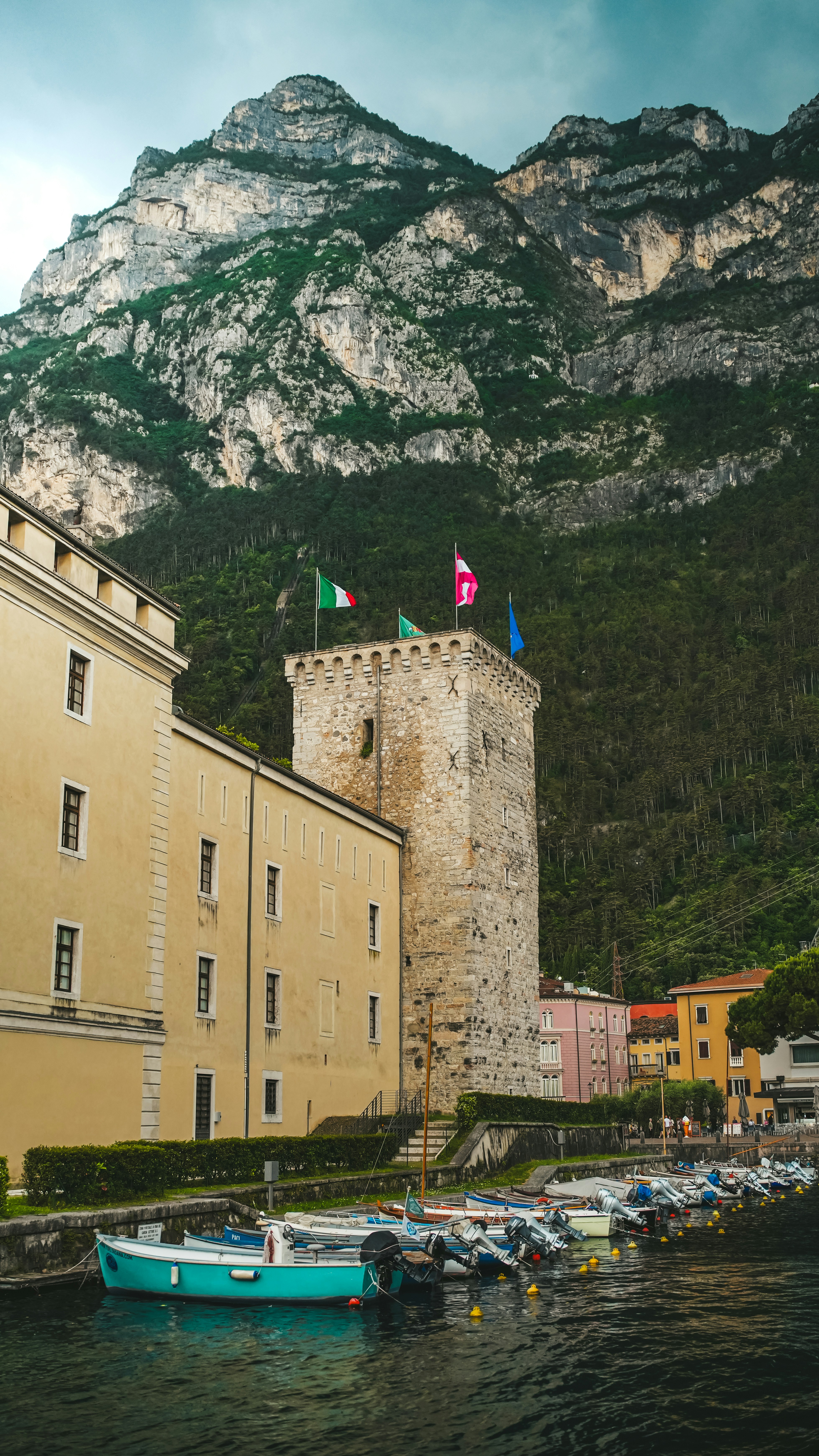 Rocca di Riva Castle Tower in Riva del Garda, Italy
