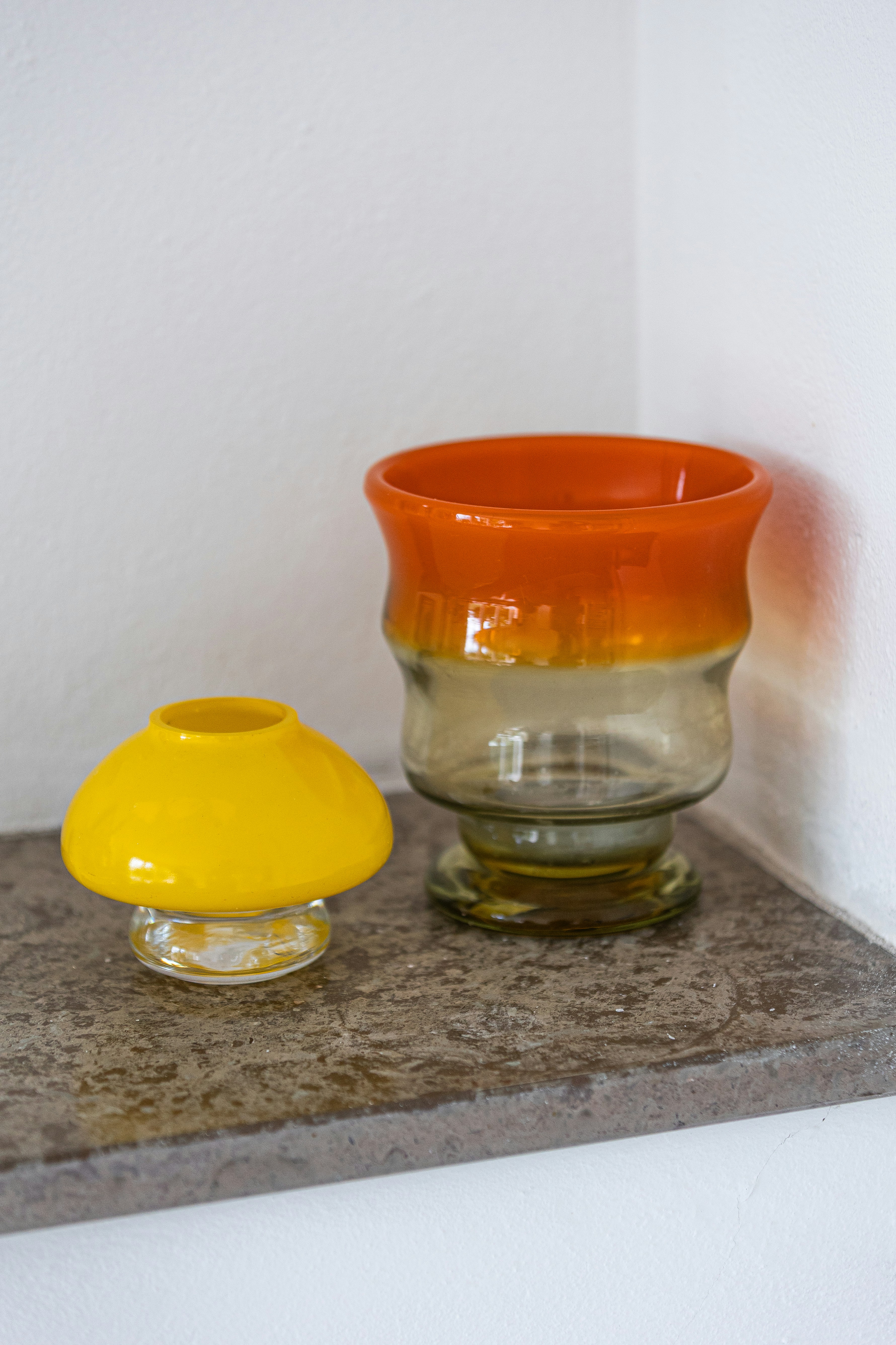 Vibrant Glass Harmony: A Play of Color and Form