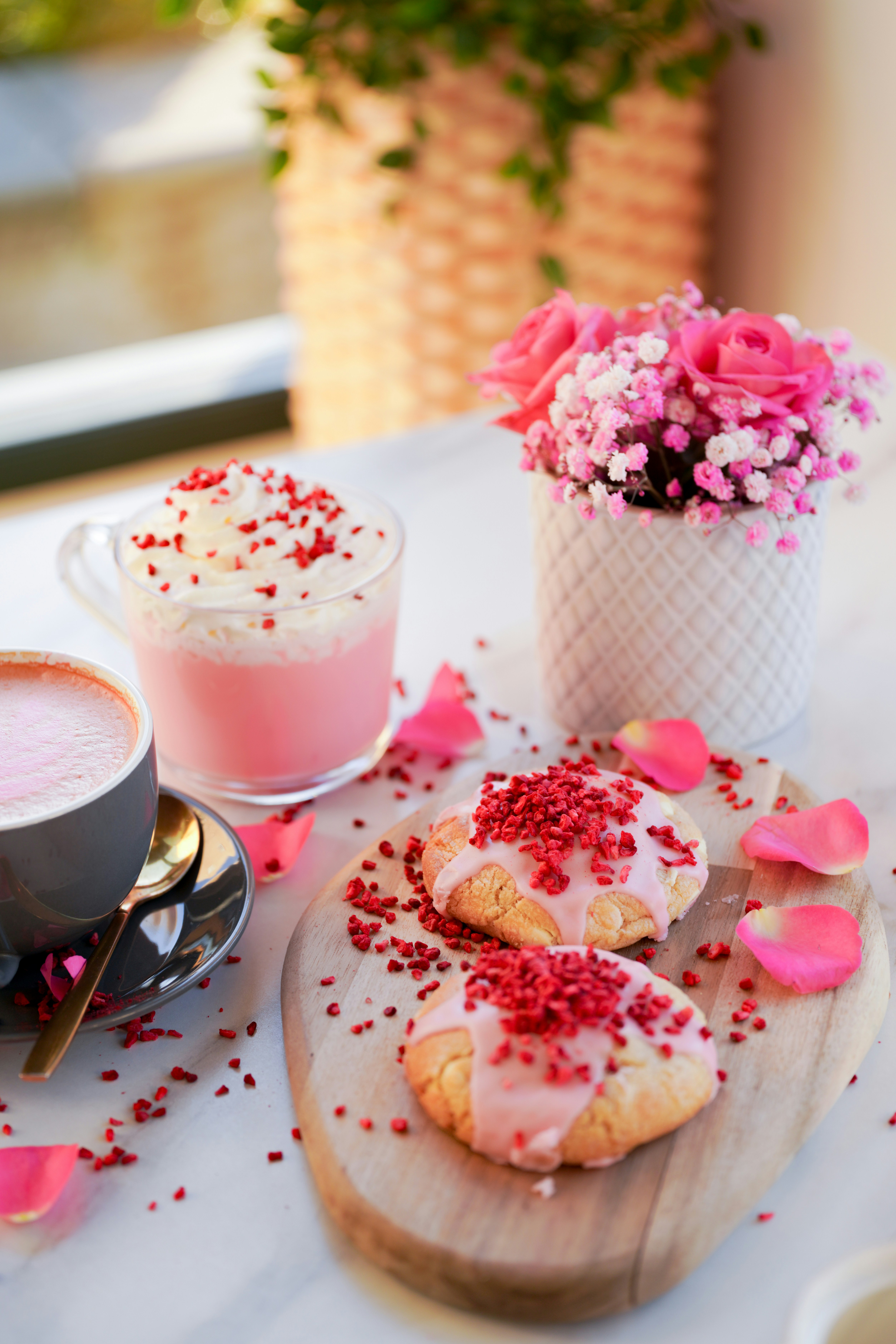 Sweet Moments in a Floral Haven