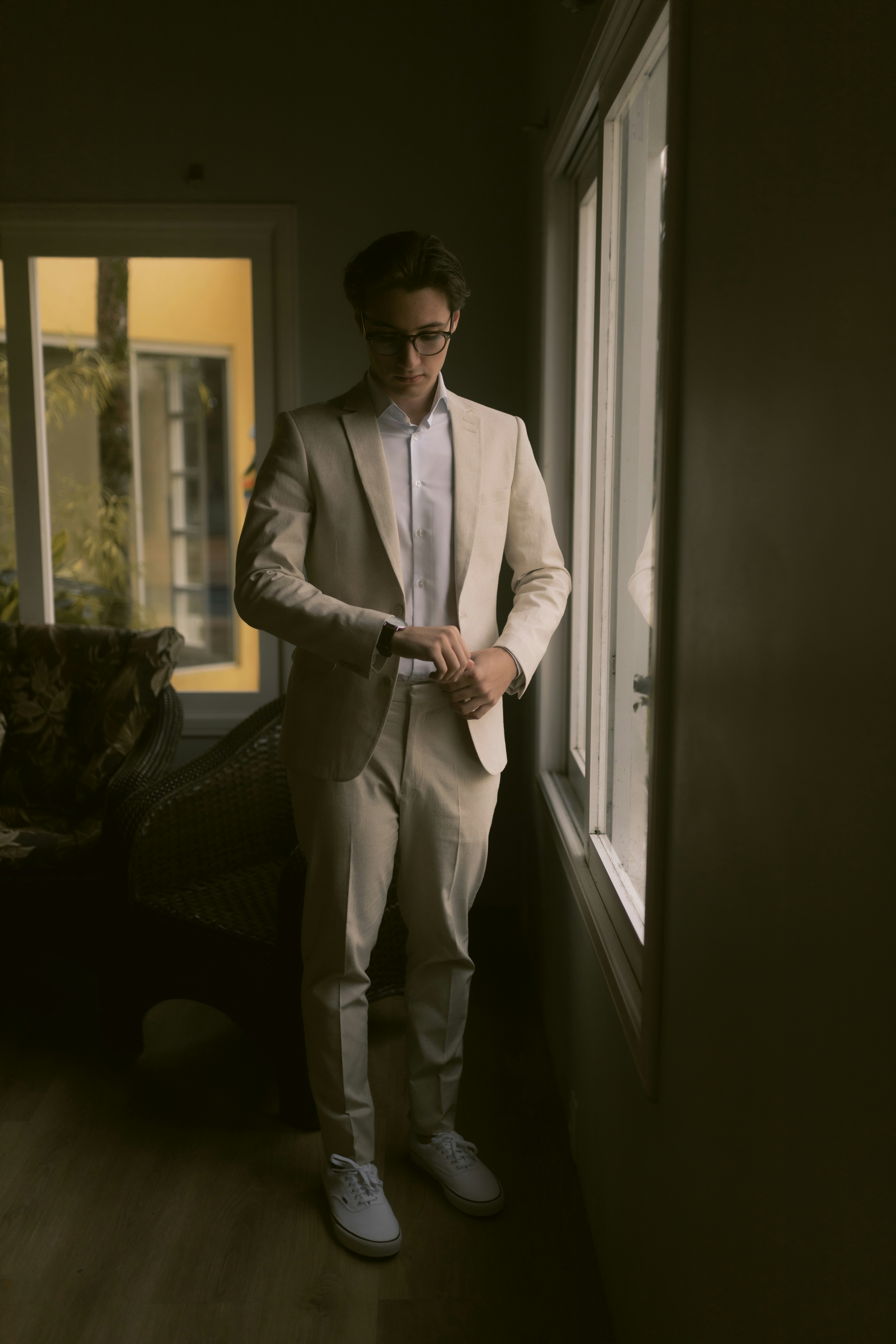 Dapper Moments Before the Big Day