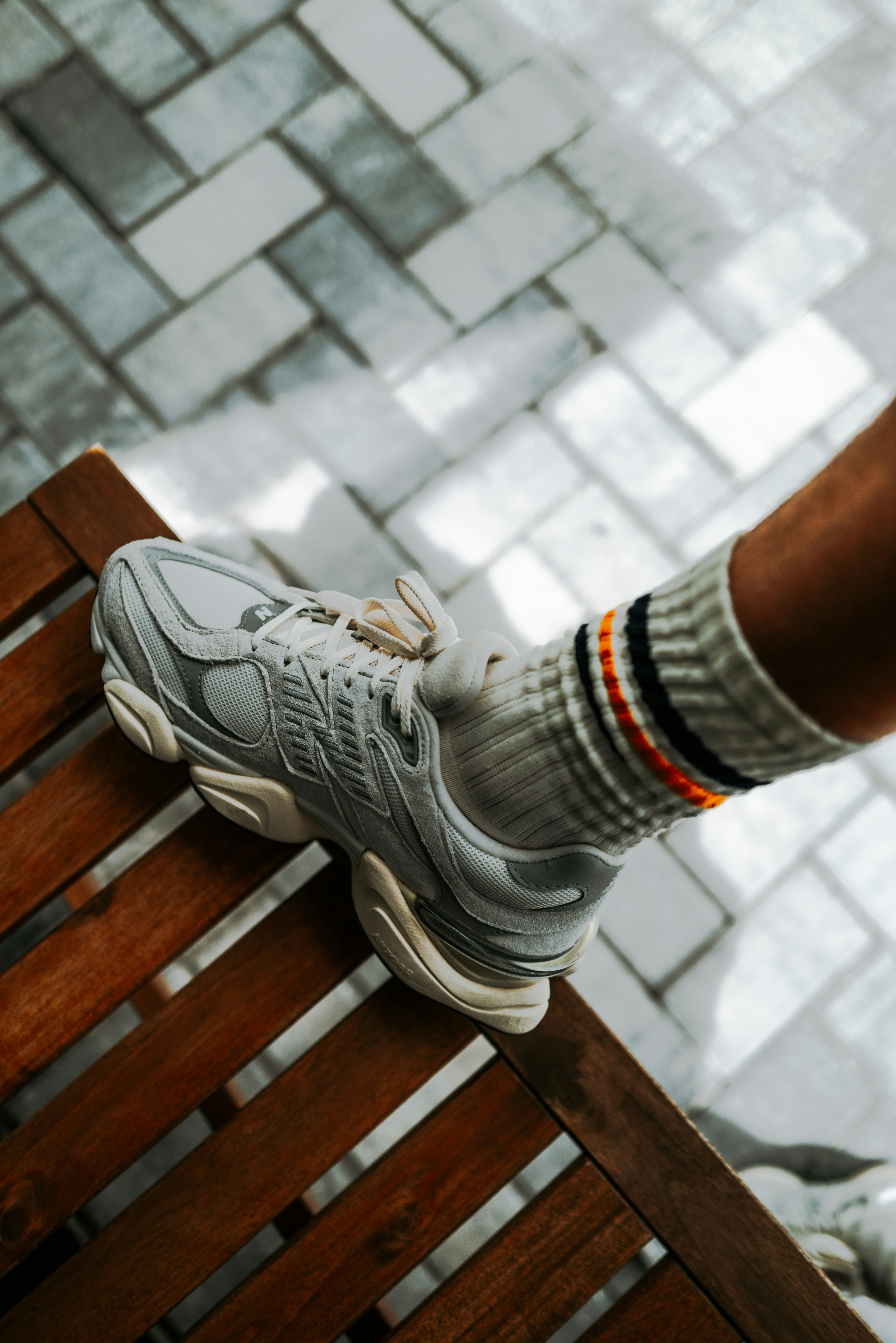 Urban Stride: A Study in Footwear and Texture
