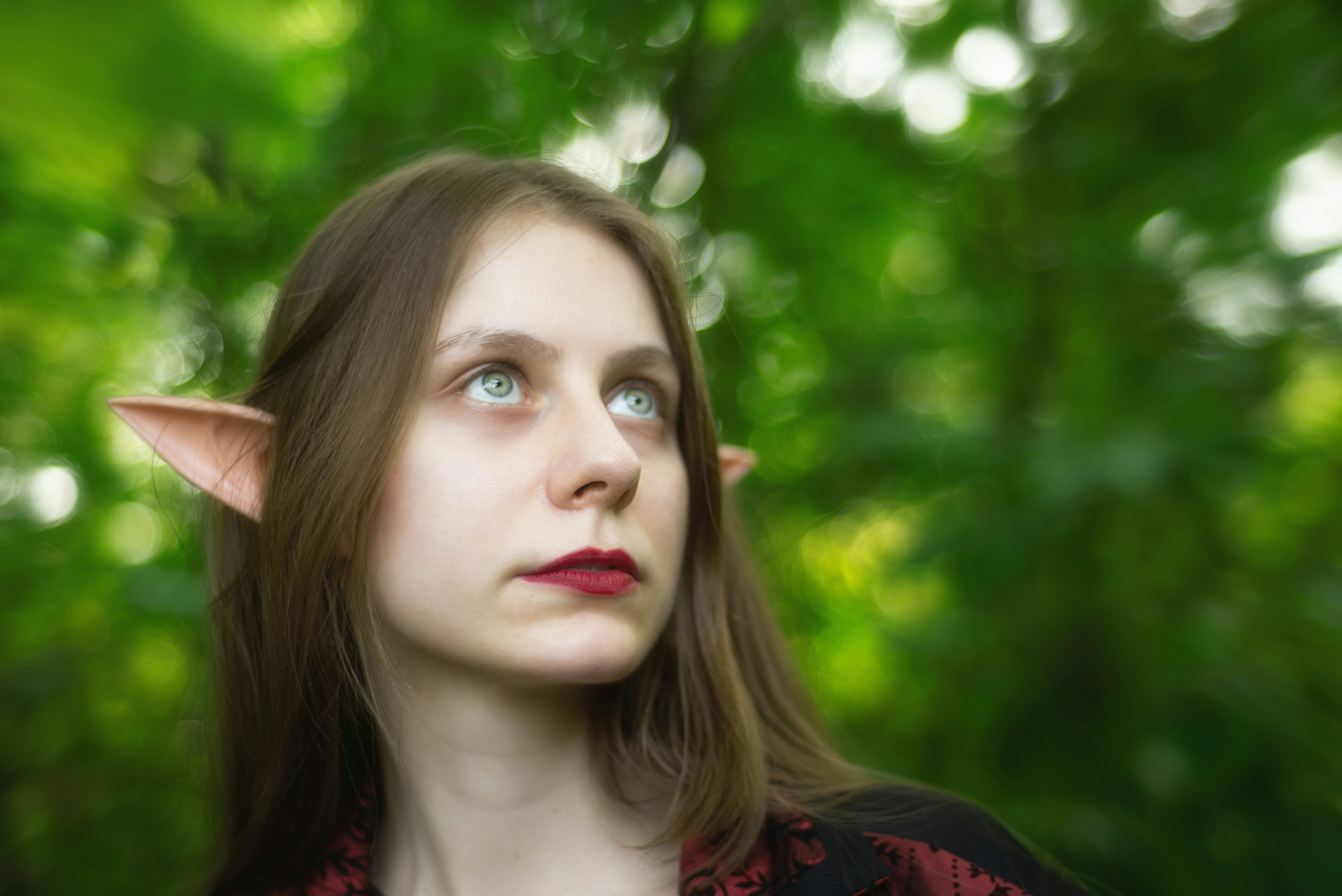 Glimmer in the Glade: Portrait of an Elf-Eared Muse