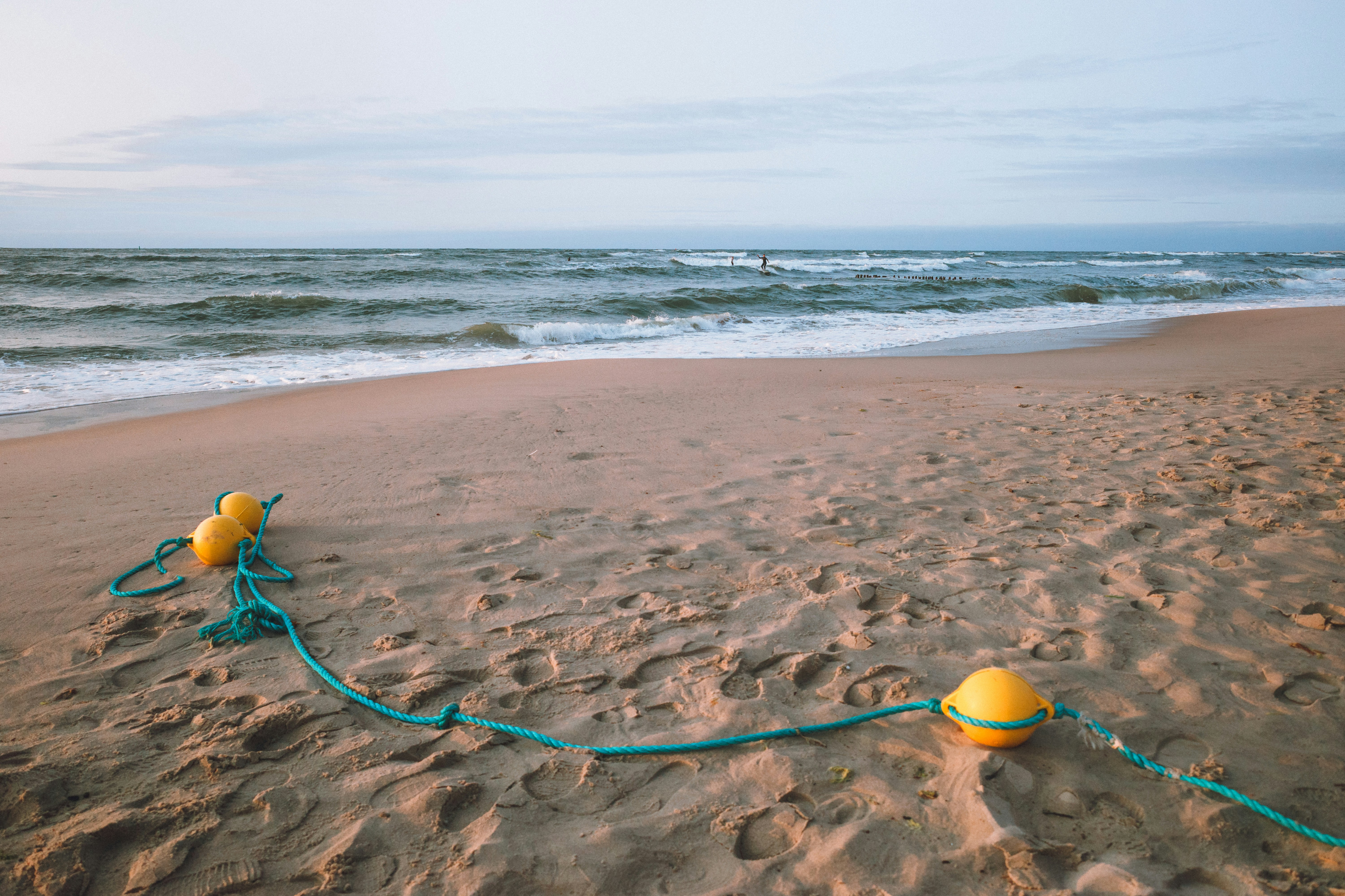 Tethered Light Along a Quiet Shore