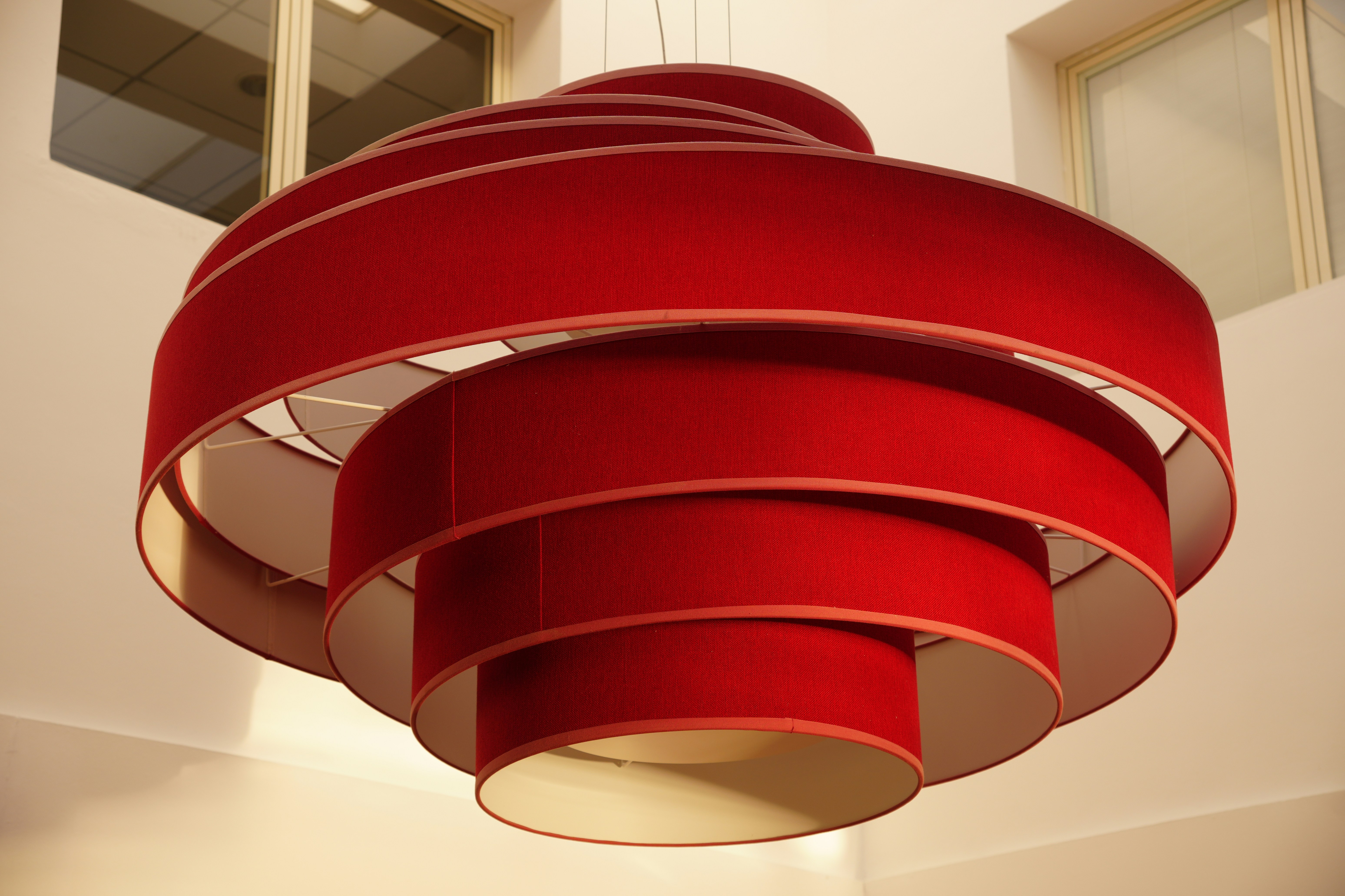 Whirling Waves of Crimson Light