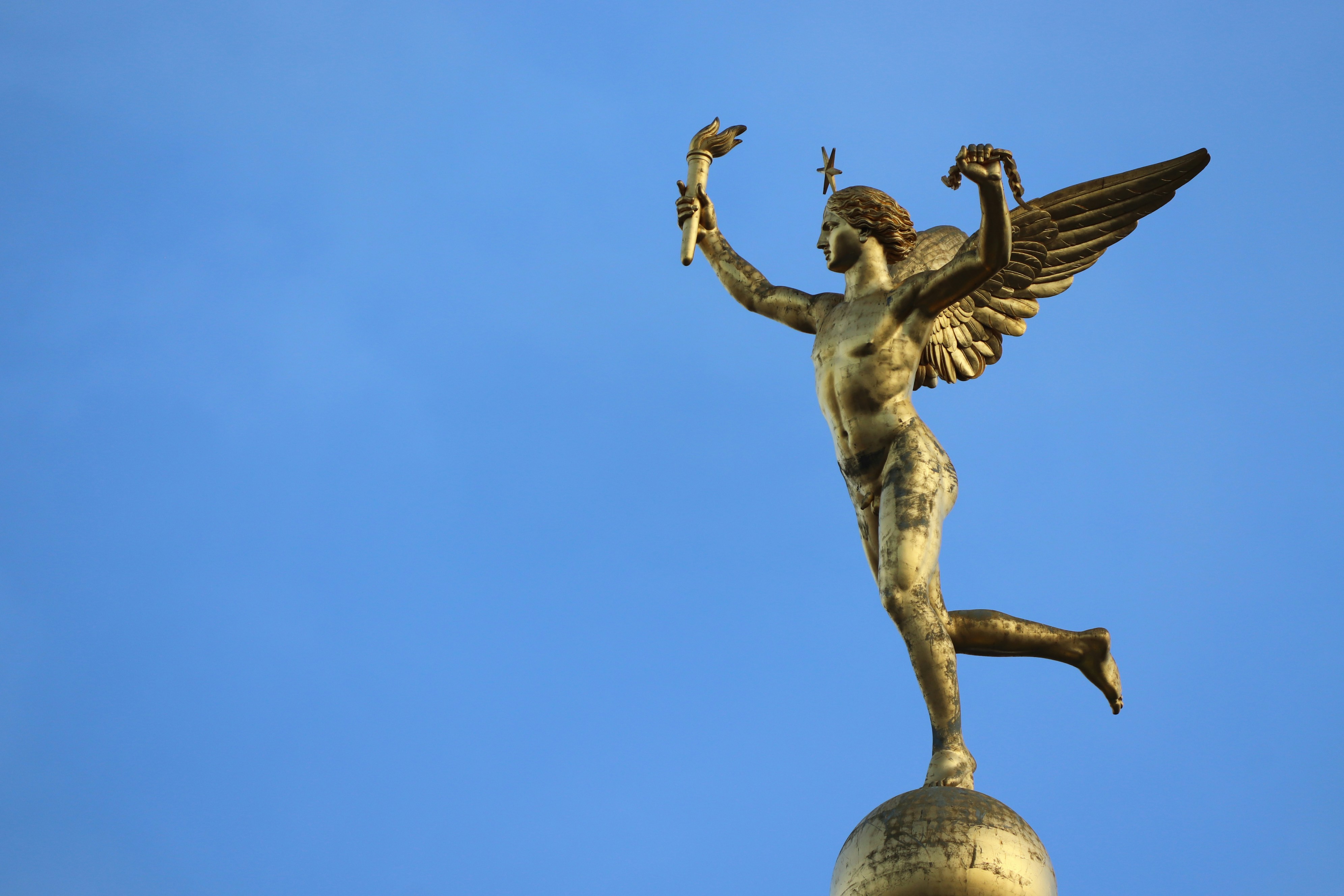 The July column (Colonne de Juillet) in Paris, commemorating the Revolution of 1830. It stands in the center of the Place de la Bastille. France