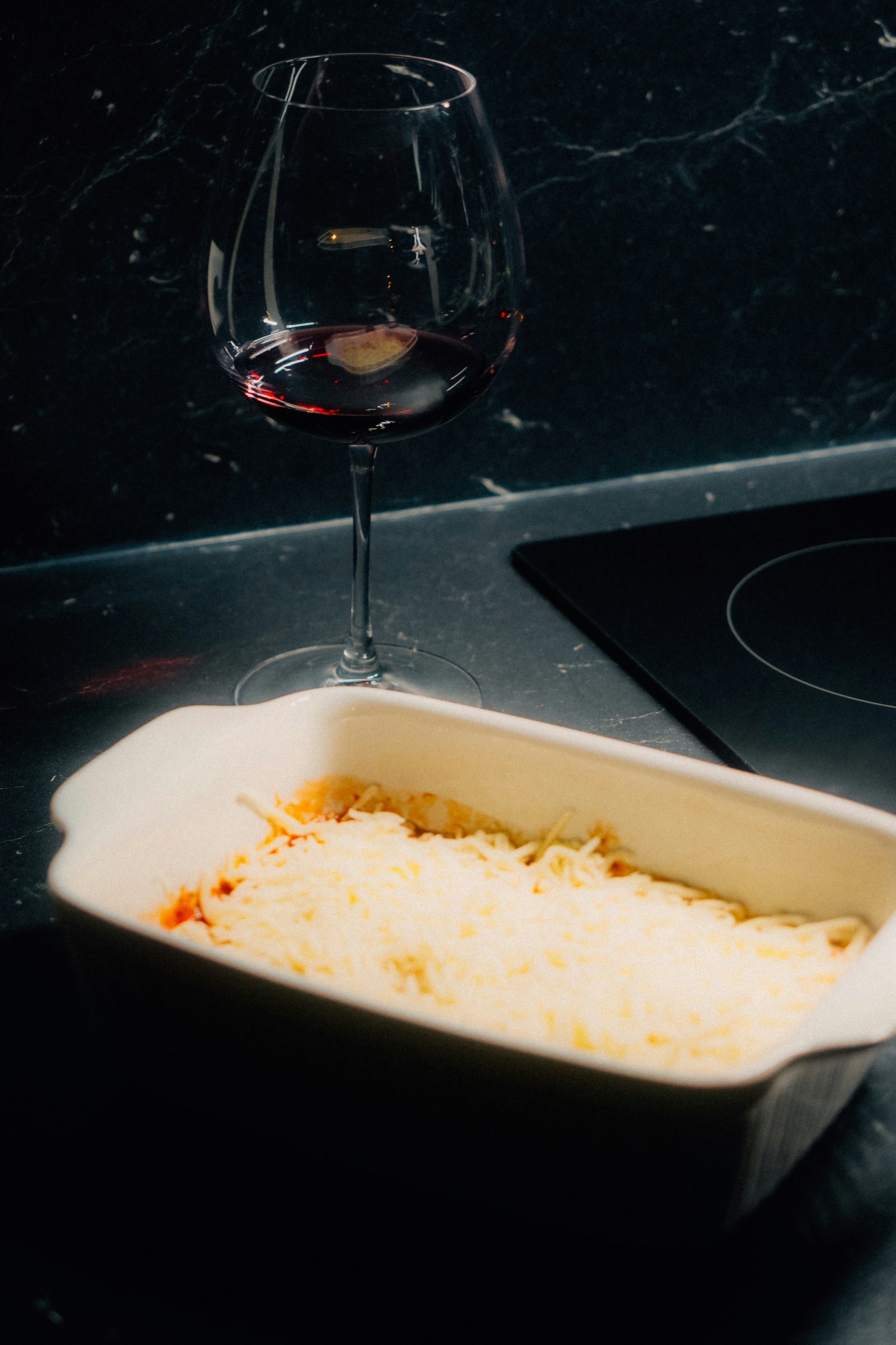 Wine and Whimsy: A Quiet Dish Under a Glass Habit