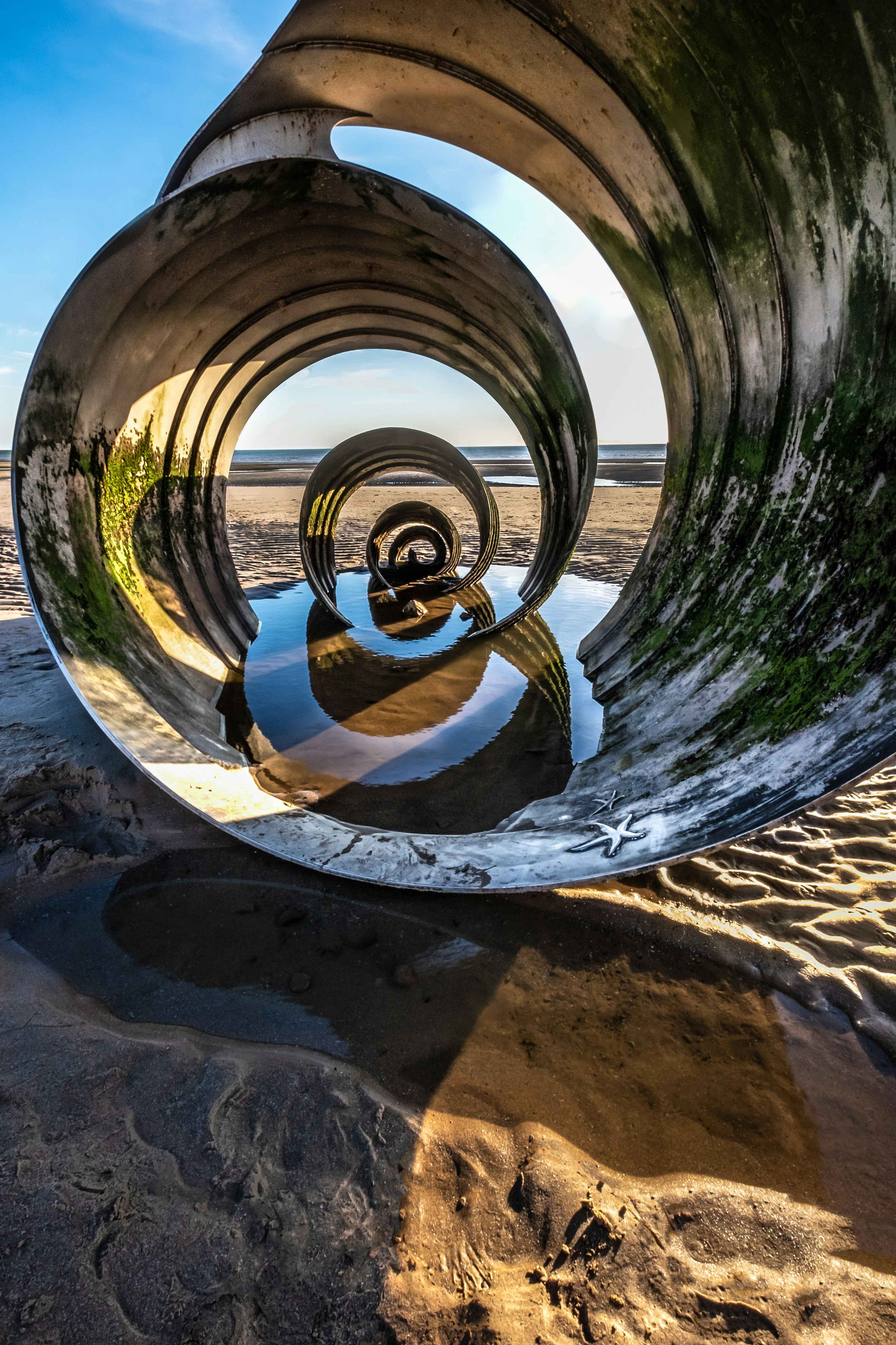 Cylindrical Reflections: A Coastal Perspective