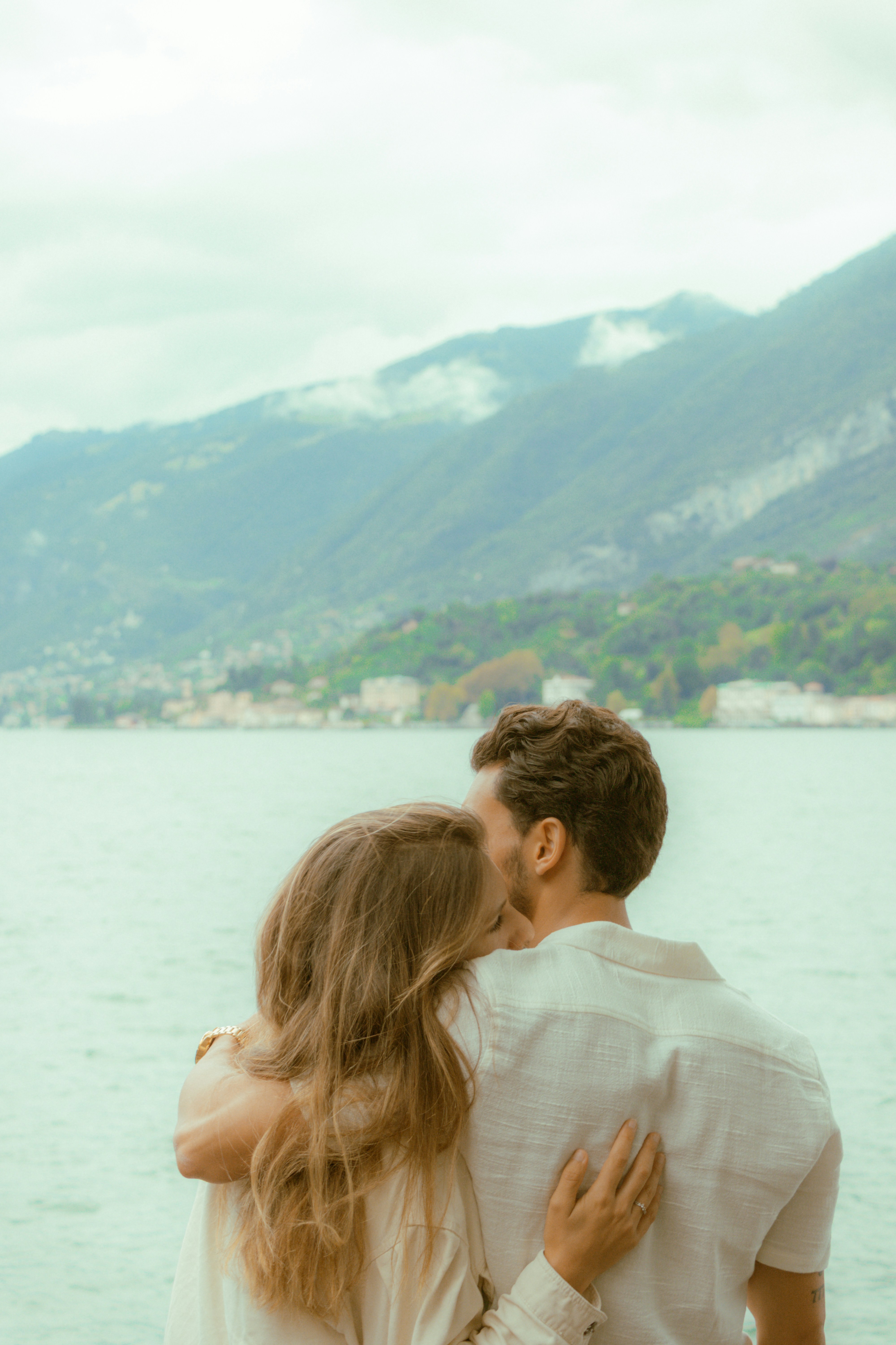 Lakeside Embrace Against an Alpine Backdrop