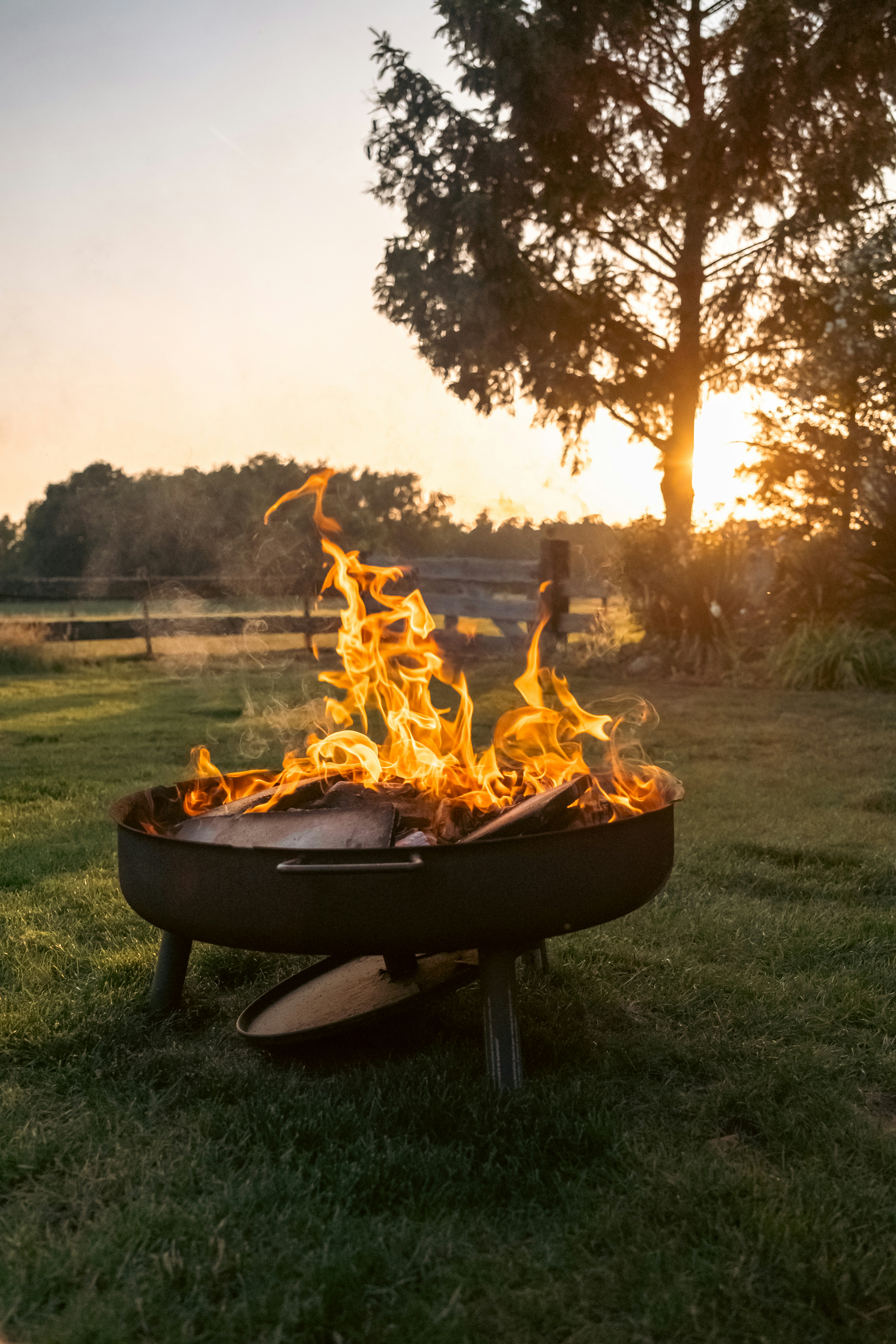 Embers of Evening: A Dance of Flames