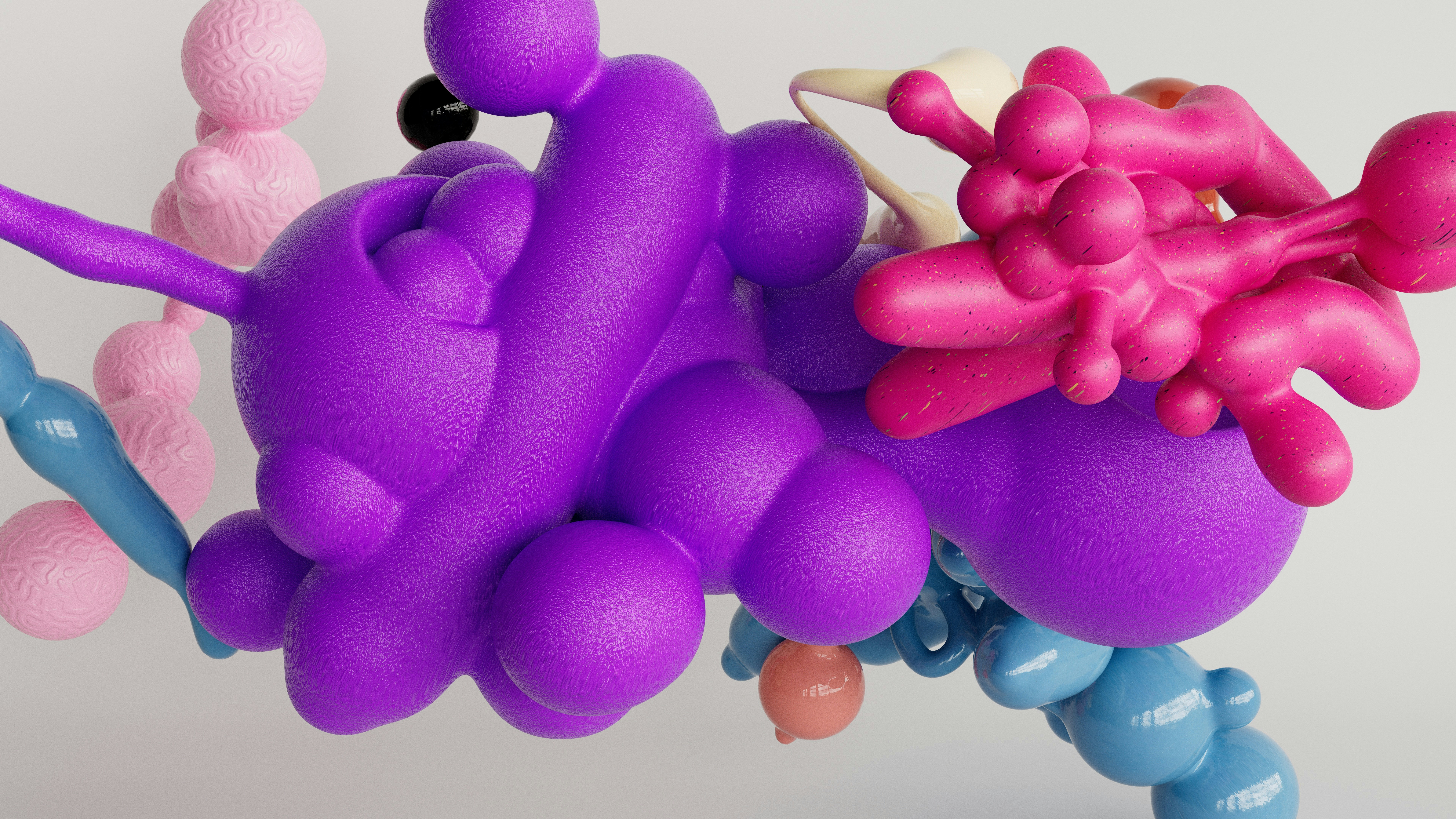 Colorful abstract forms on a white background. photo – Free Wallpaper ...