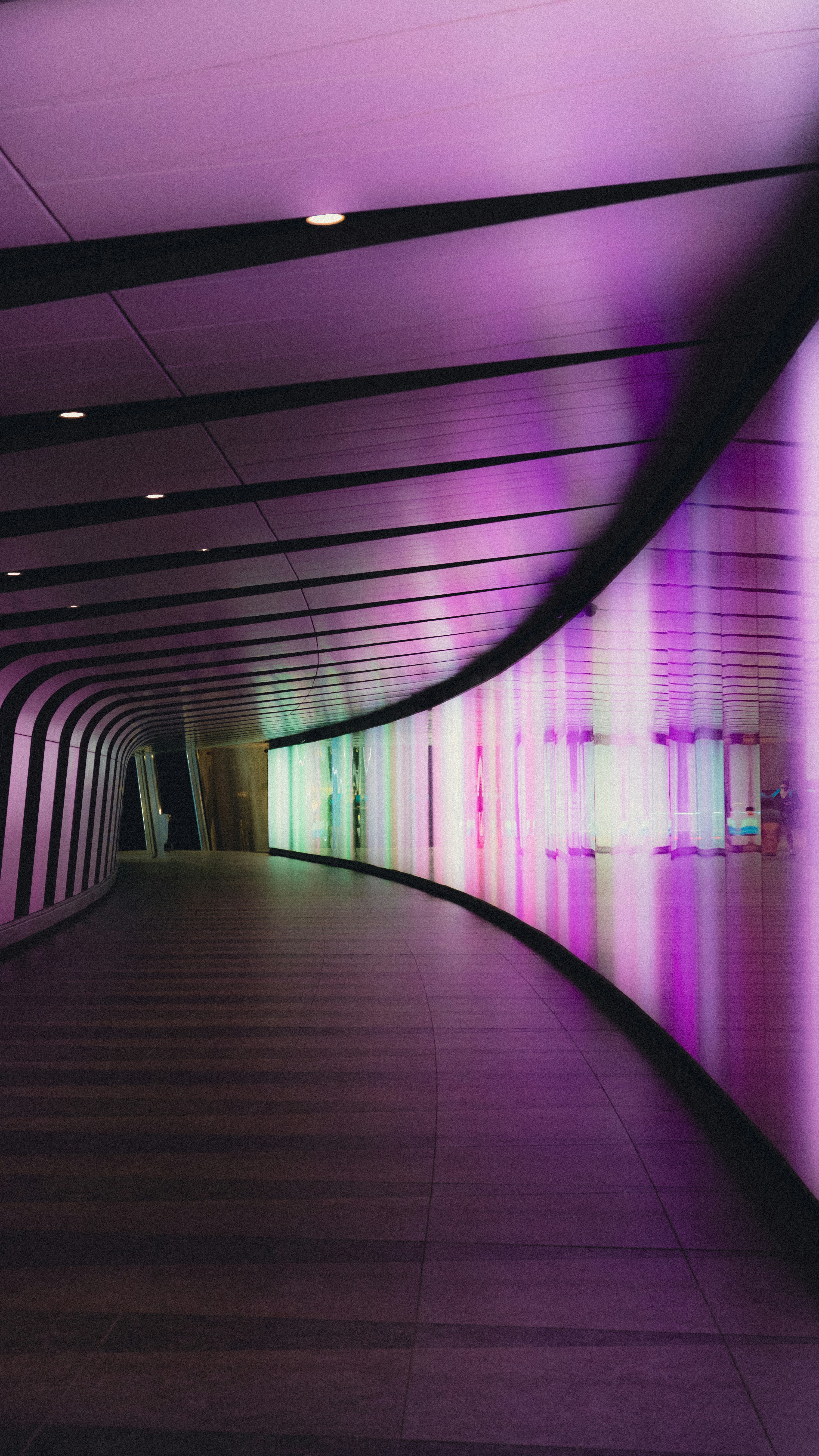 Curved Corridor of Illumination