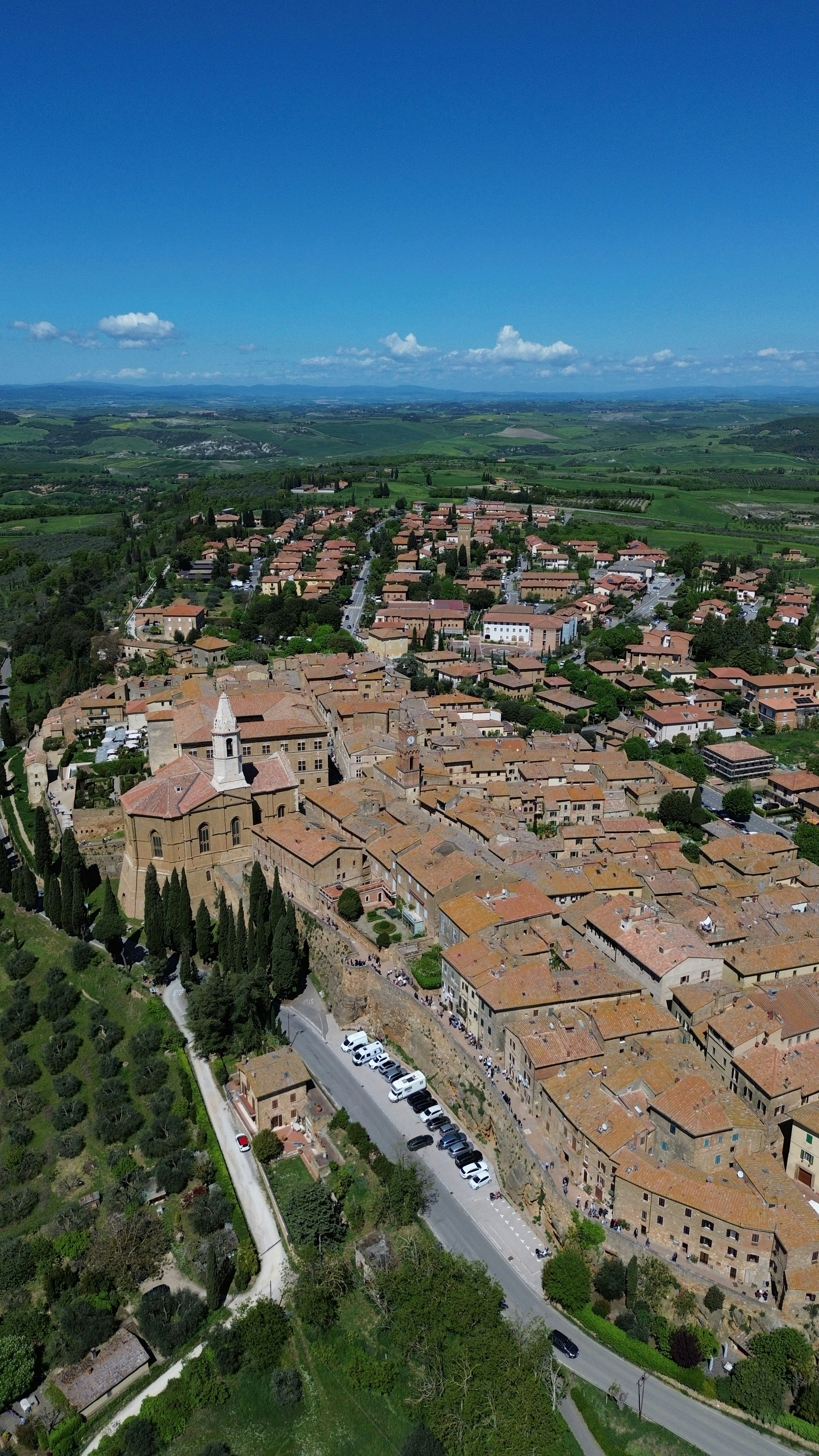 Bell Tower Over a Sea of Terracotta Rooftops