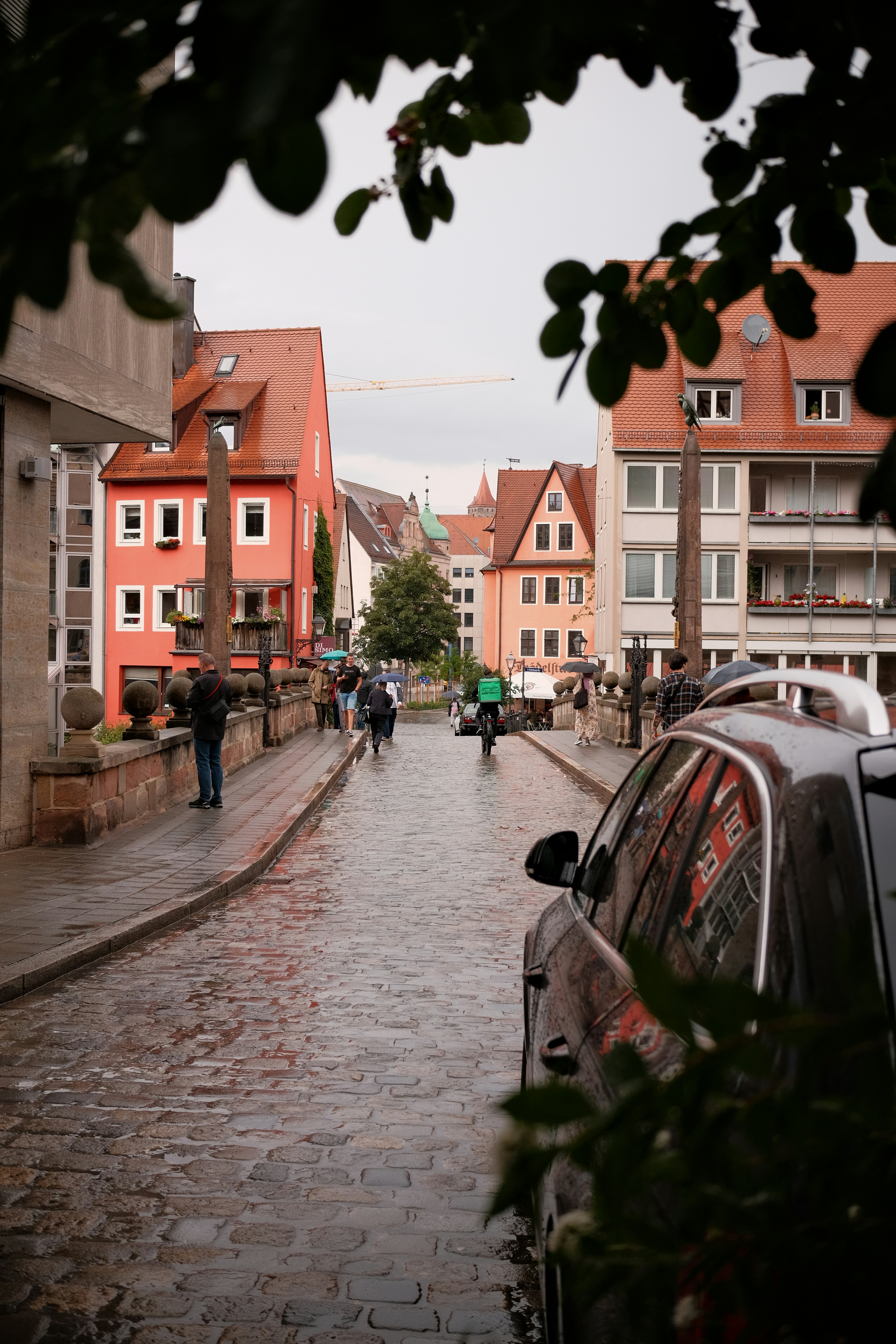 A Rain-Kissed Stroll Through Historic Streets