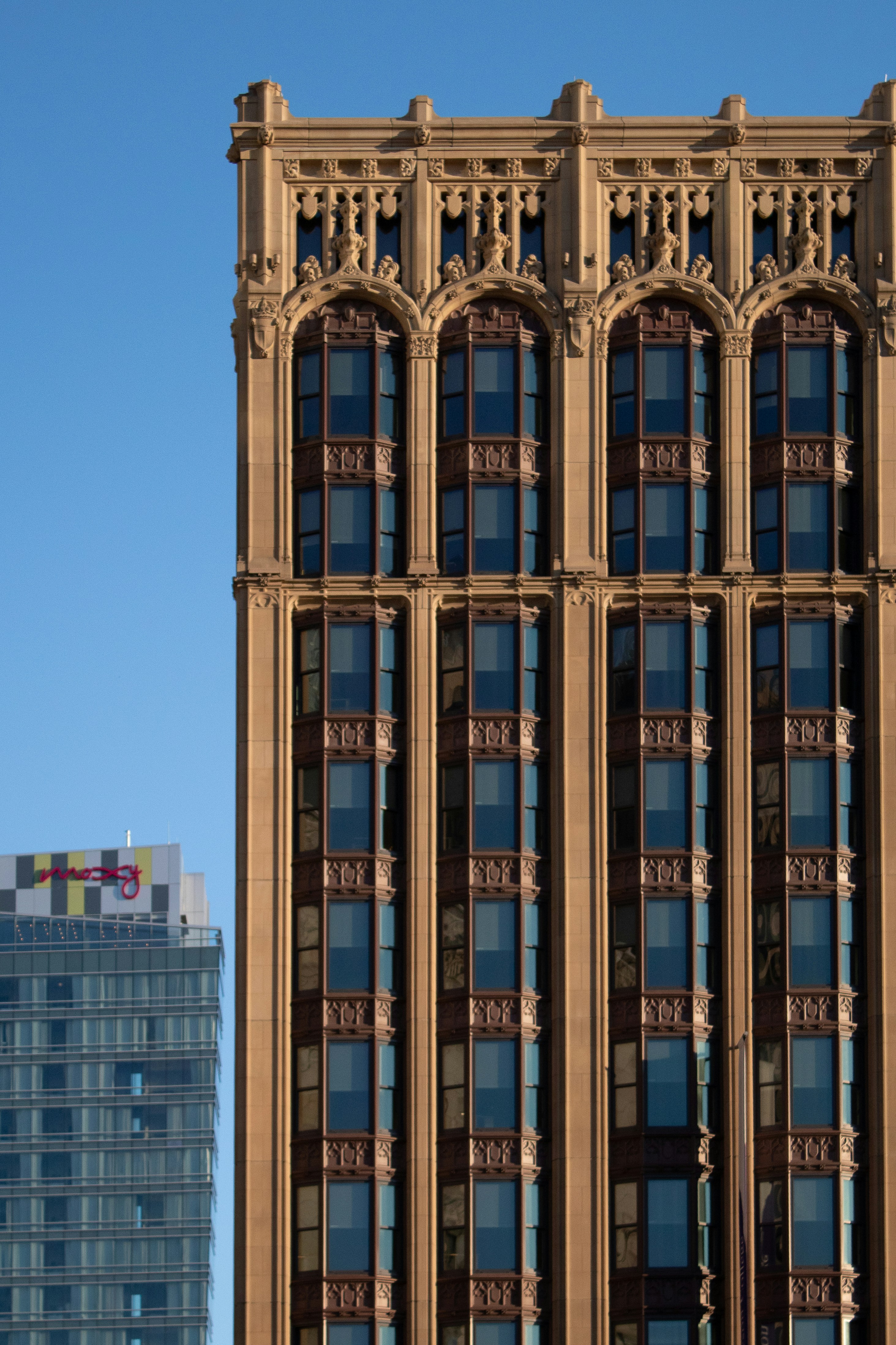 Ornate Facade in the Urban Sky