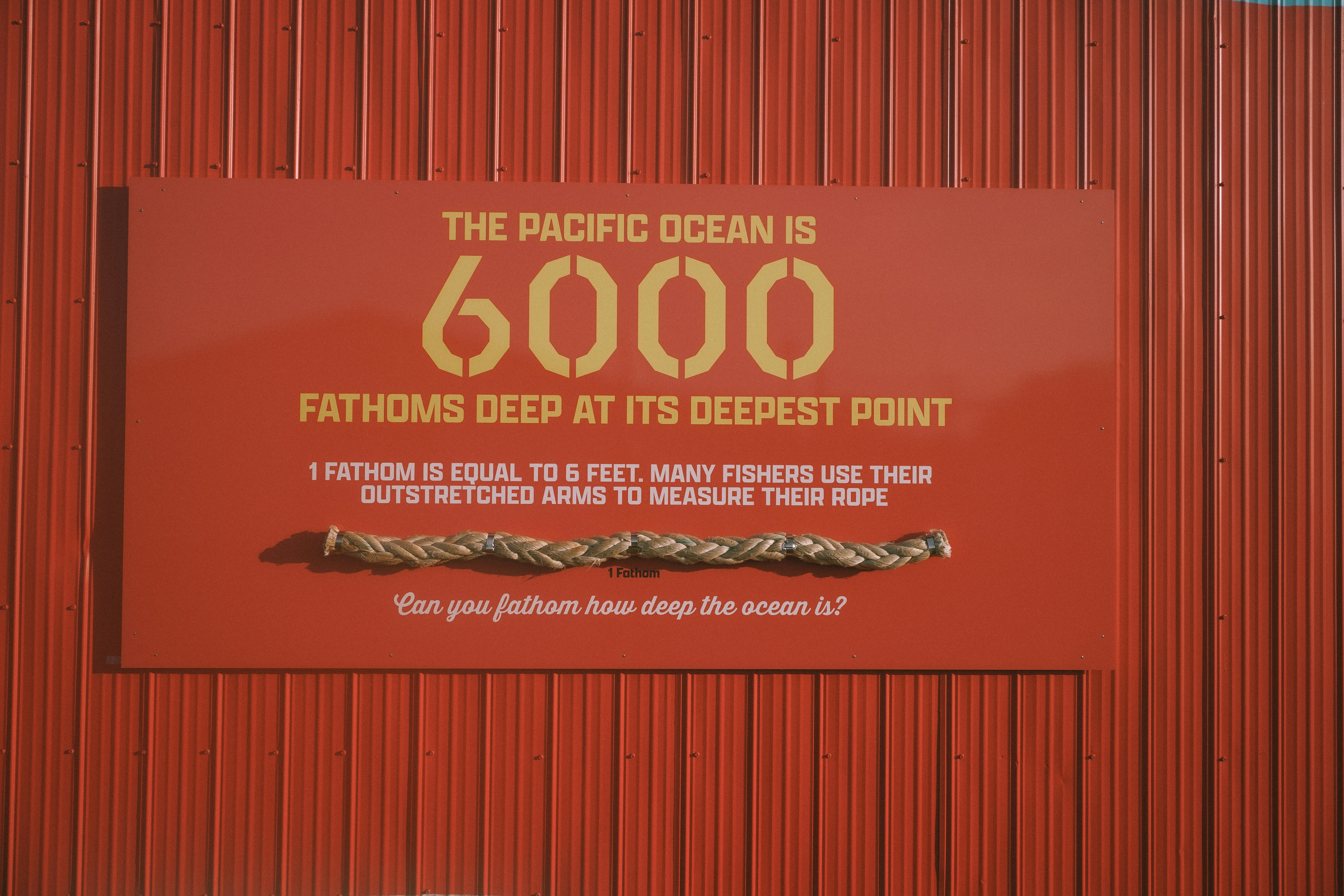 The pacific ocean is 6,000 fathoms deep. photo – Free Interior design ...
