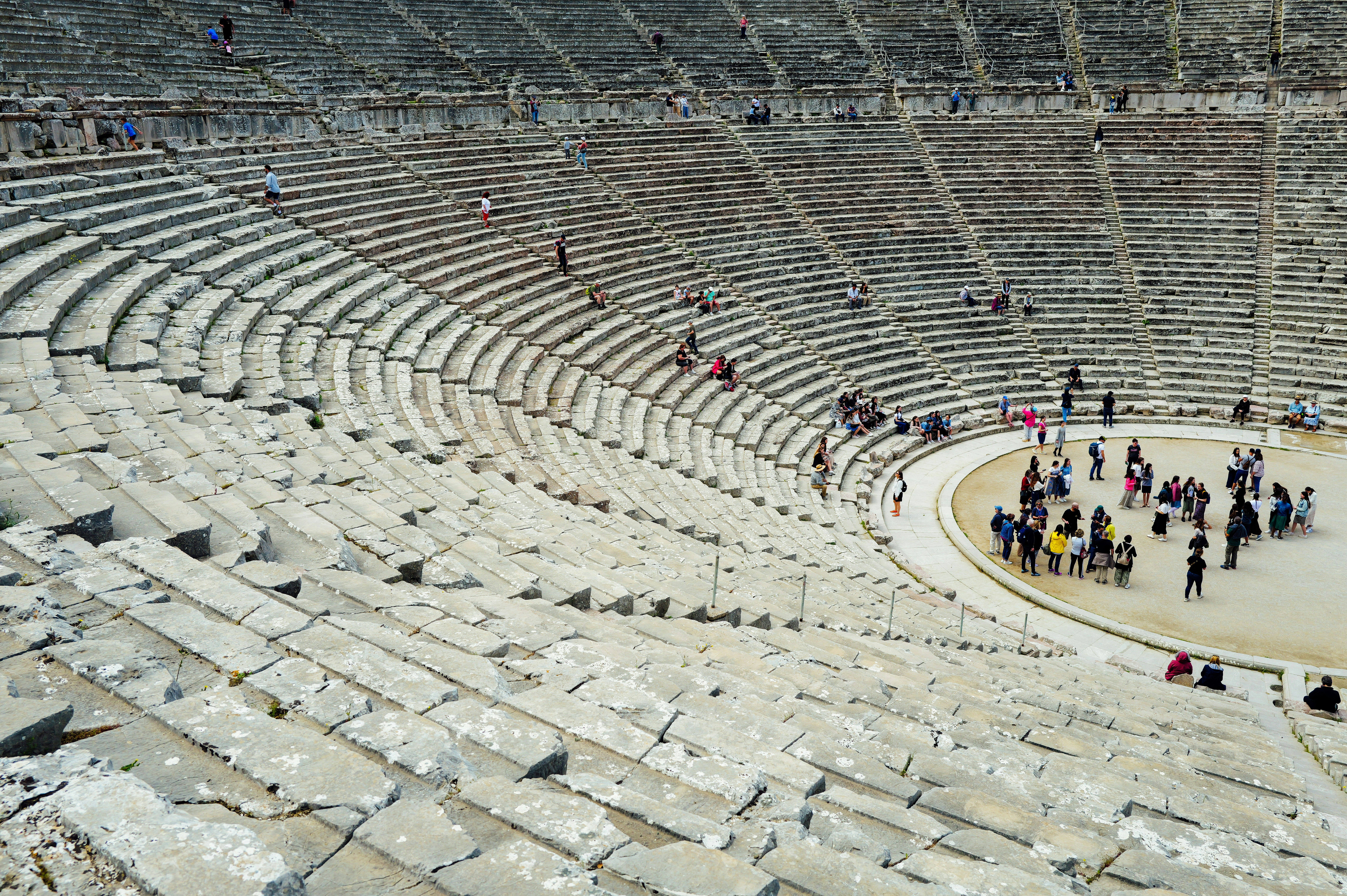 Ancient roman amphitheater with many tiered seats. photo – Free Human ...
