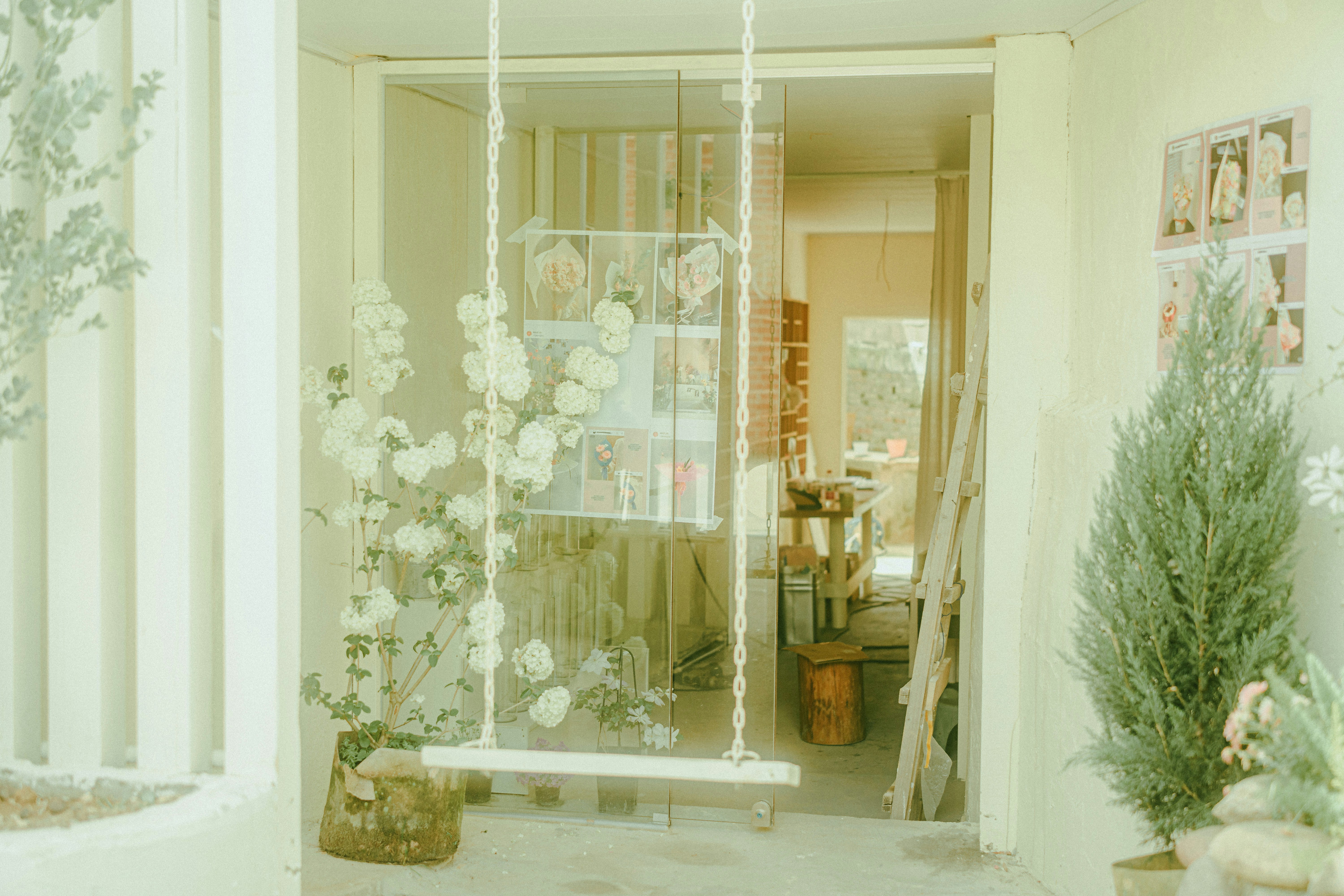 A Serene Entryway Embracing Nature