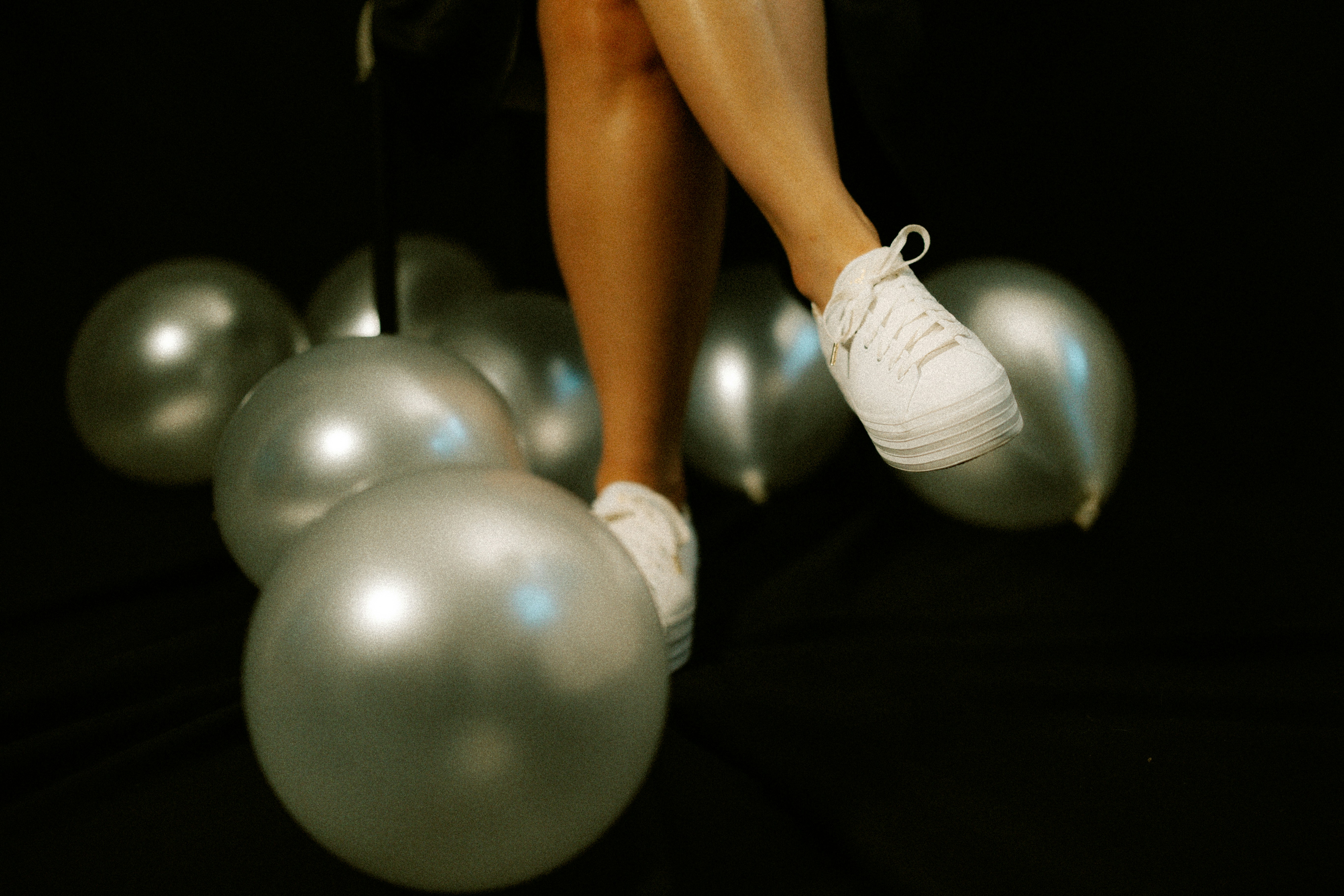 A Dance Among Silver Orbs