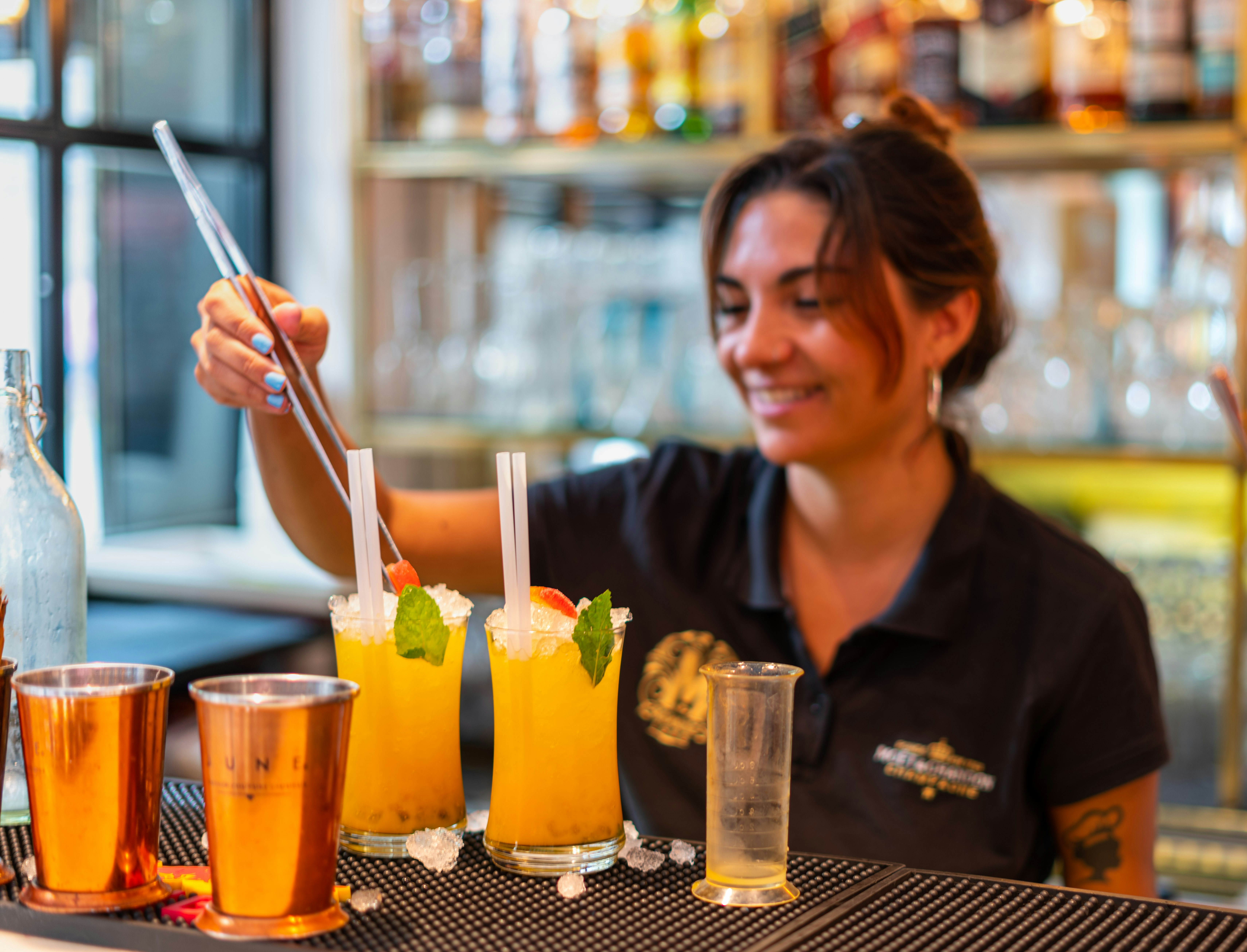Crafting Refreshment: A Bartender's Touch