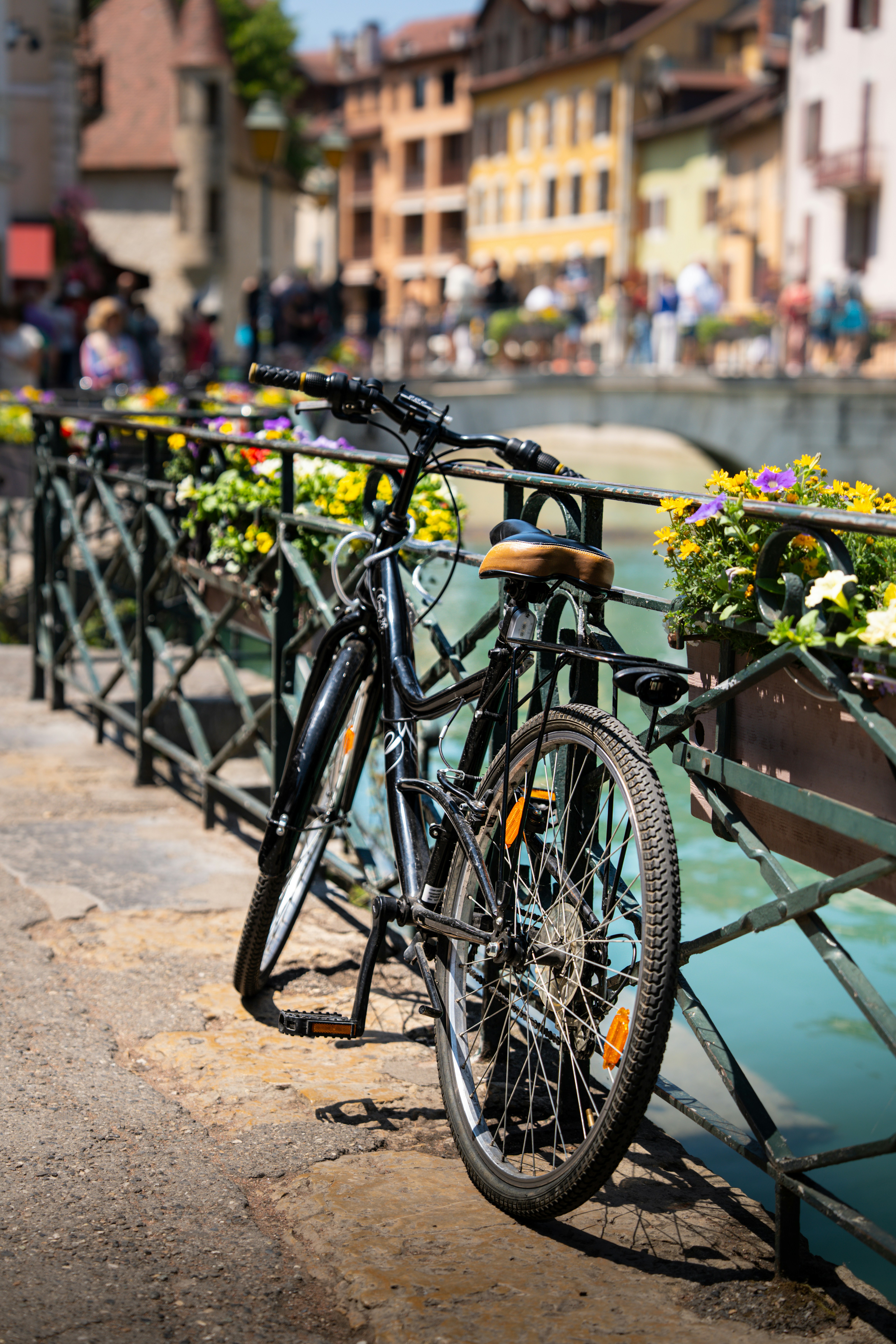 Whispers of a Serene Canal: A Bicycle's Rest
