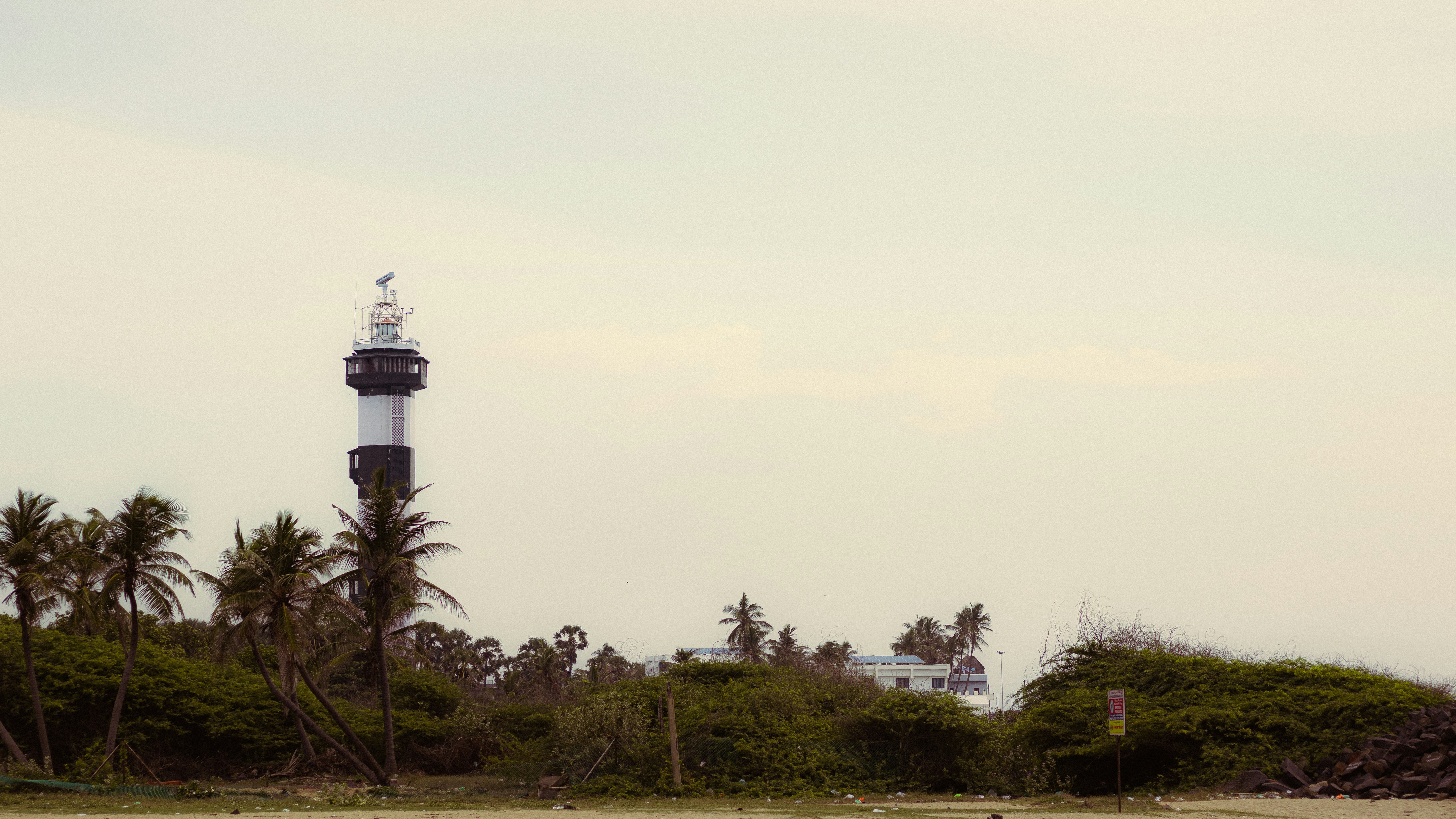 Guiding Light Amidst Coastal Serenity